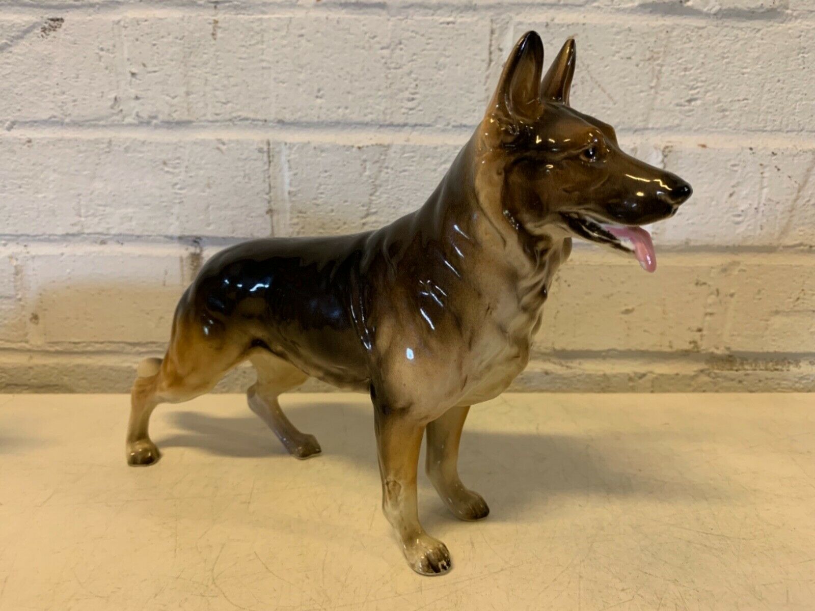 Vintage Shafford Made In Japan Porcelain Sitting German Shepherd Dog ...