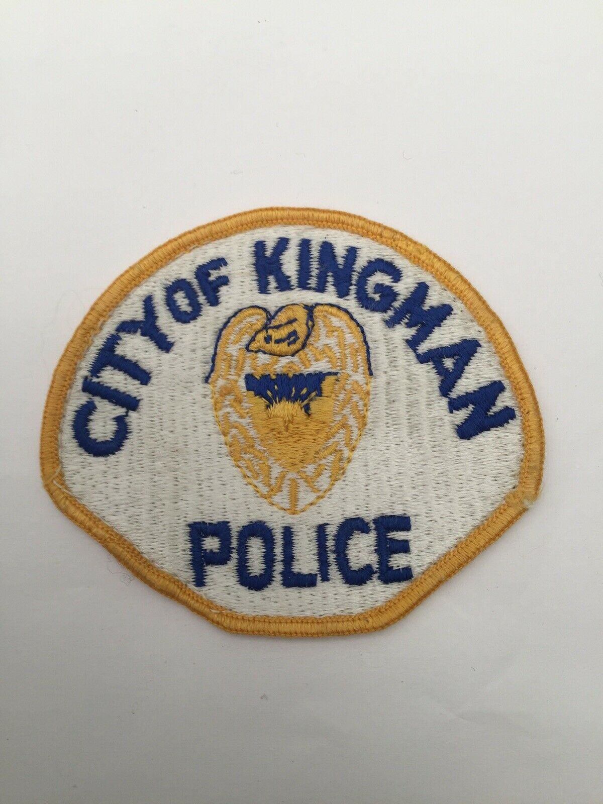 City Of Kingman Police, Arizona Old Cheesecloth Shoulder Patch | #15042438