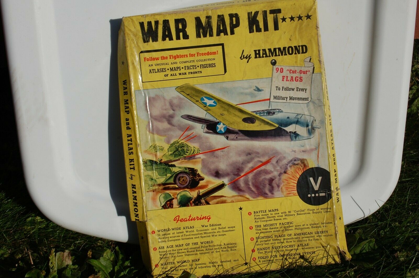 Vintage WW2 HAMMOND ' S WAR MAP KIT | #15131621