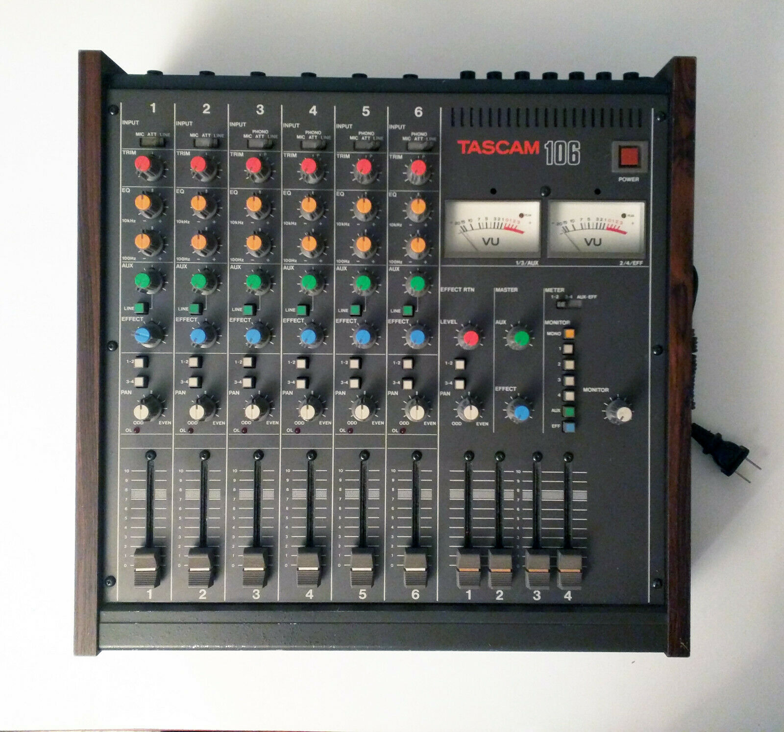 TASCAM M - 106 6 In 4 Out 2 Band Equalizer Quality Preamps Mixing ...