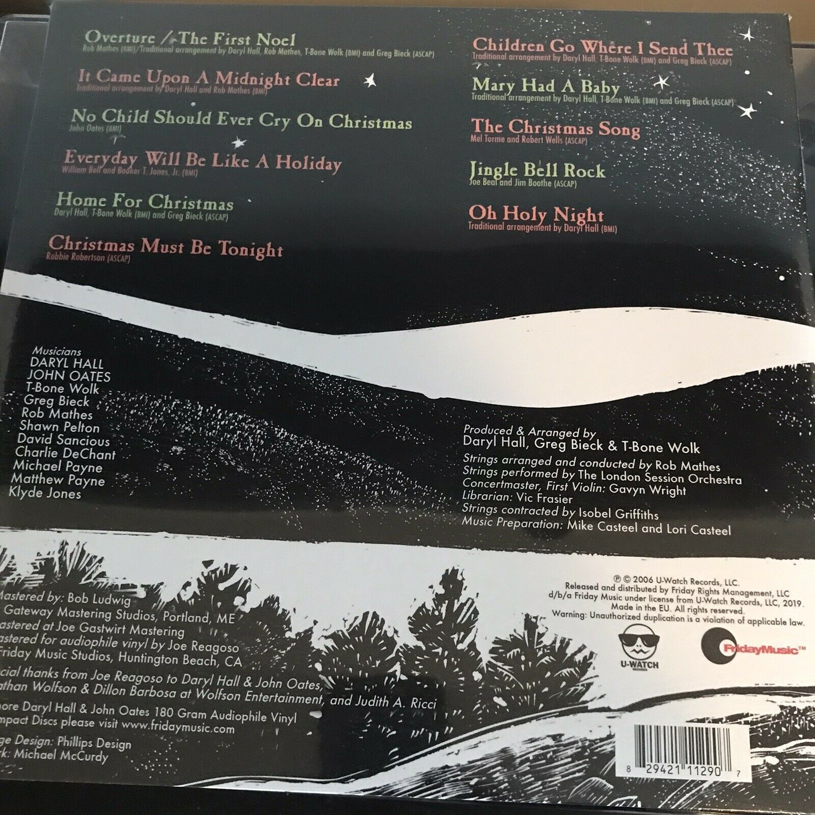 Hall And Oates Home For Christmas LP RSD 2019 BLACK FRIDAY Translucent ...