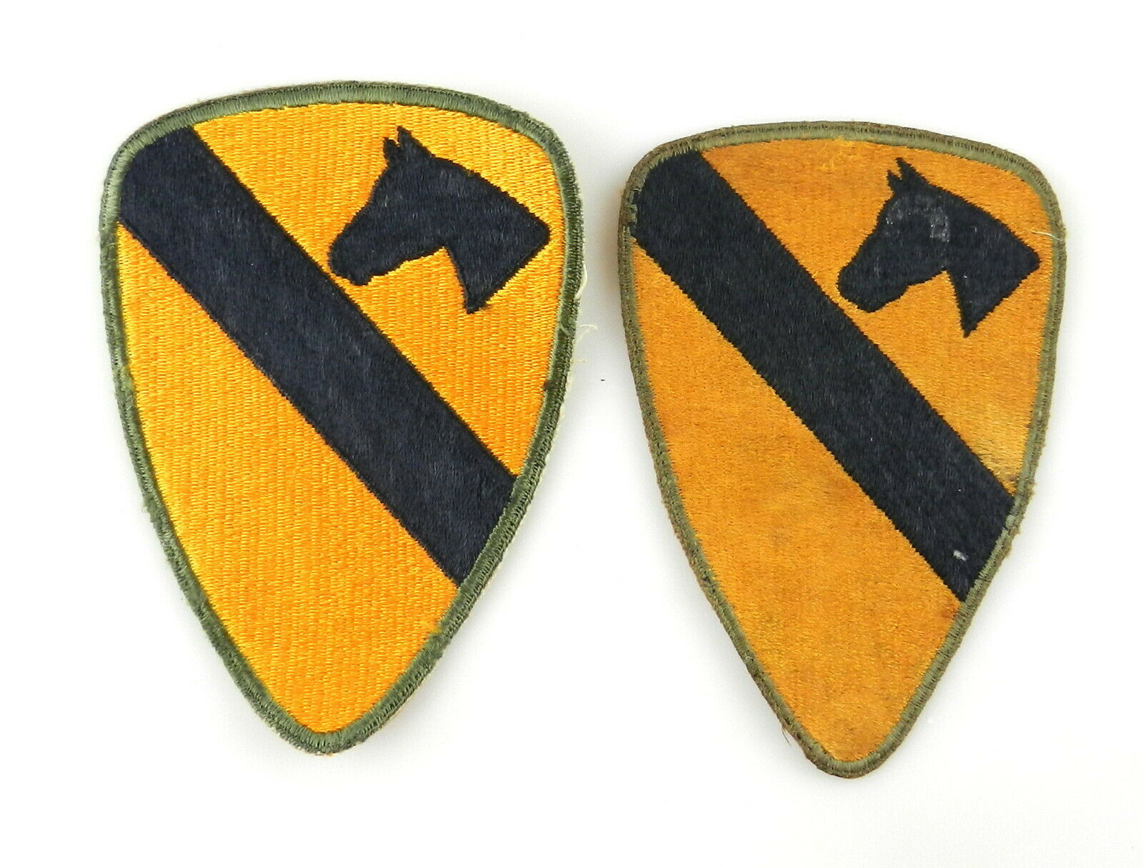 2 WWII US ARMY 1st CAVALRY DIVISION Patch MILITARY Badge T70e1 | #15086080