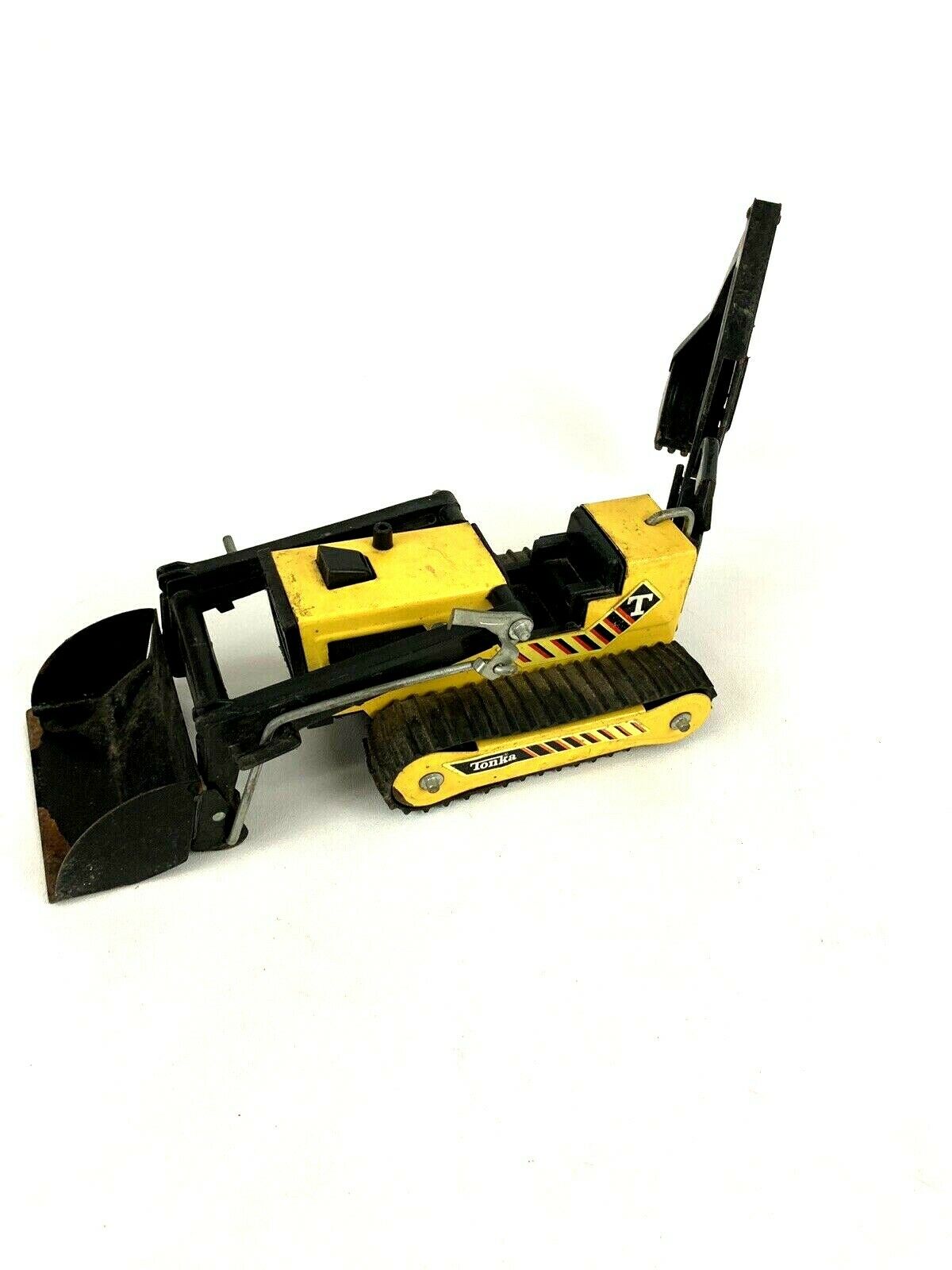 VINTAGE 1970S TONKA DOZER BACKHOE LOADER TRACTOR PRESSED STEEL TOY ...