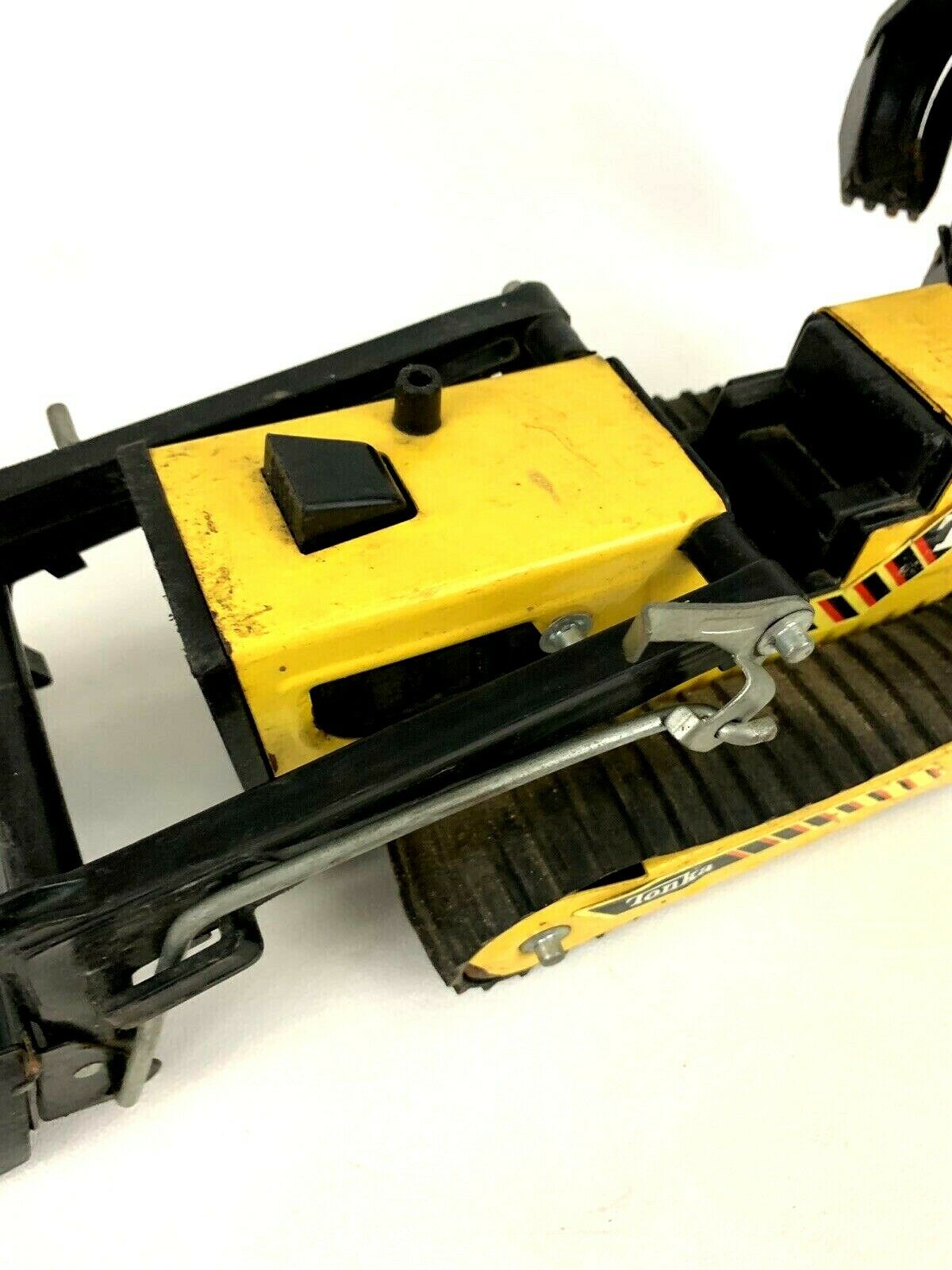 VINTAGE 1970S TONKA DOZER BACKHOE LOADER TRACTOR PRESSED STEEL TOY ...