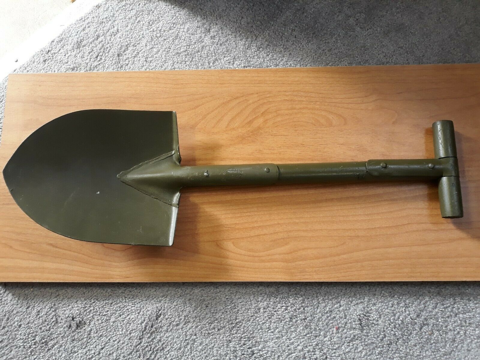 Authentic US Military WWII Sems 1942 T Handle Shovel | #15034426