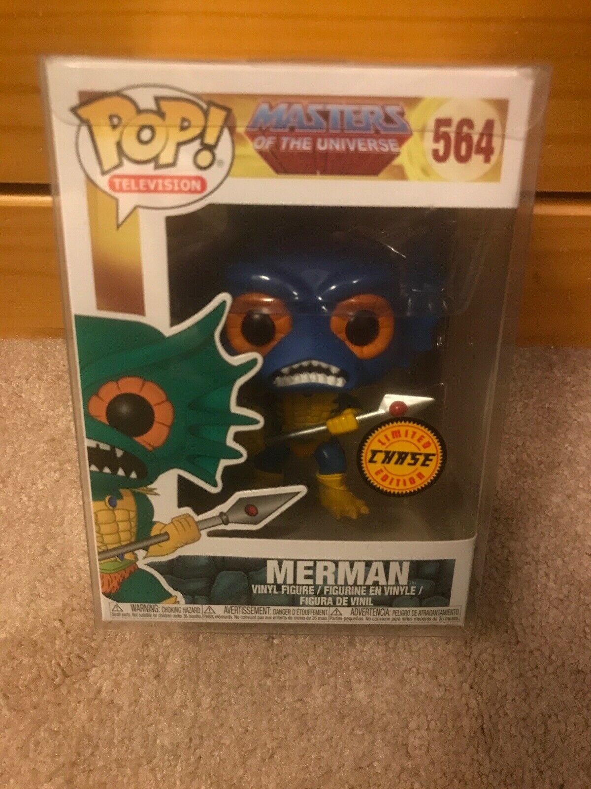 Funko Pop Masters Of The Universe MOTU Merman 564 Blue Chase Limited ...