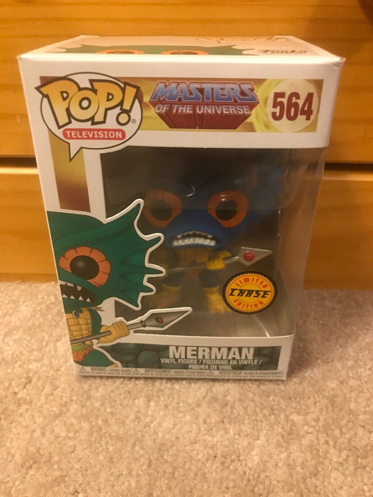 Funko Pop Masters Of The Universe MOTU Merman 564 Blue Chase Limited ...