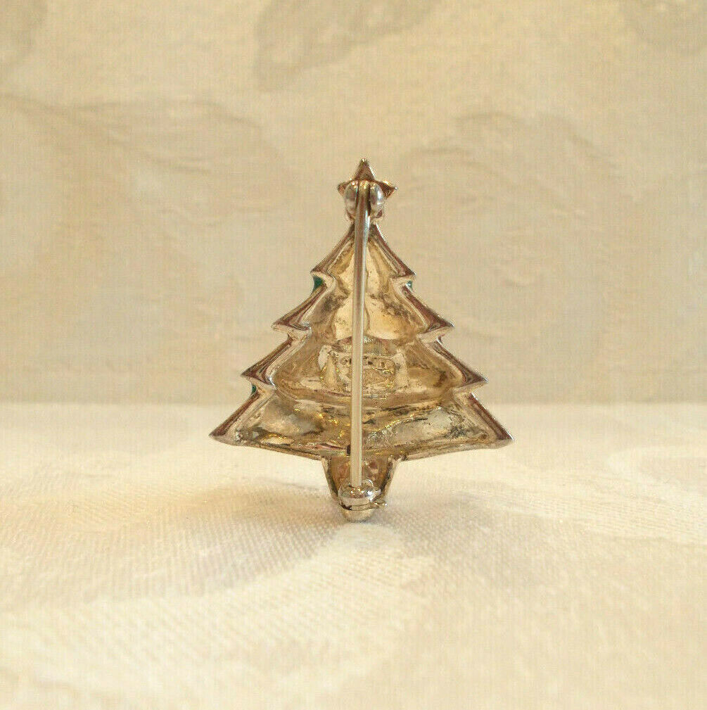 Judith Jack Sterling Silver Christmas Tree Pin / Brooch | #15084708