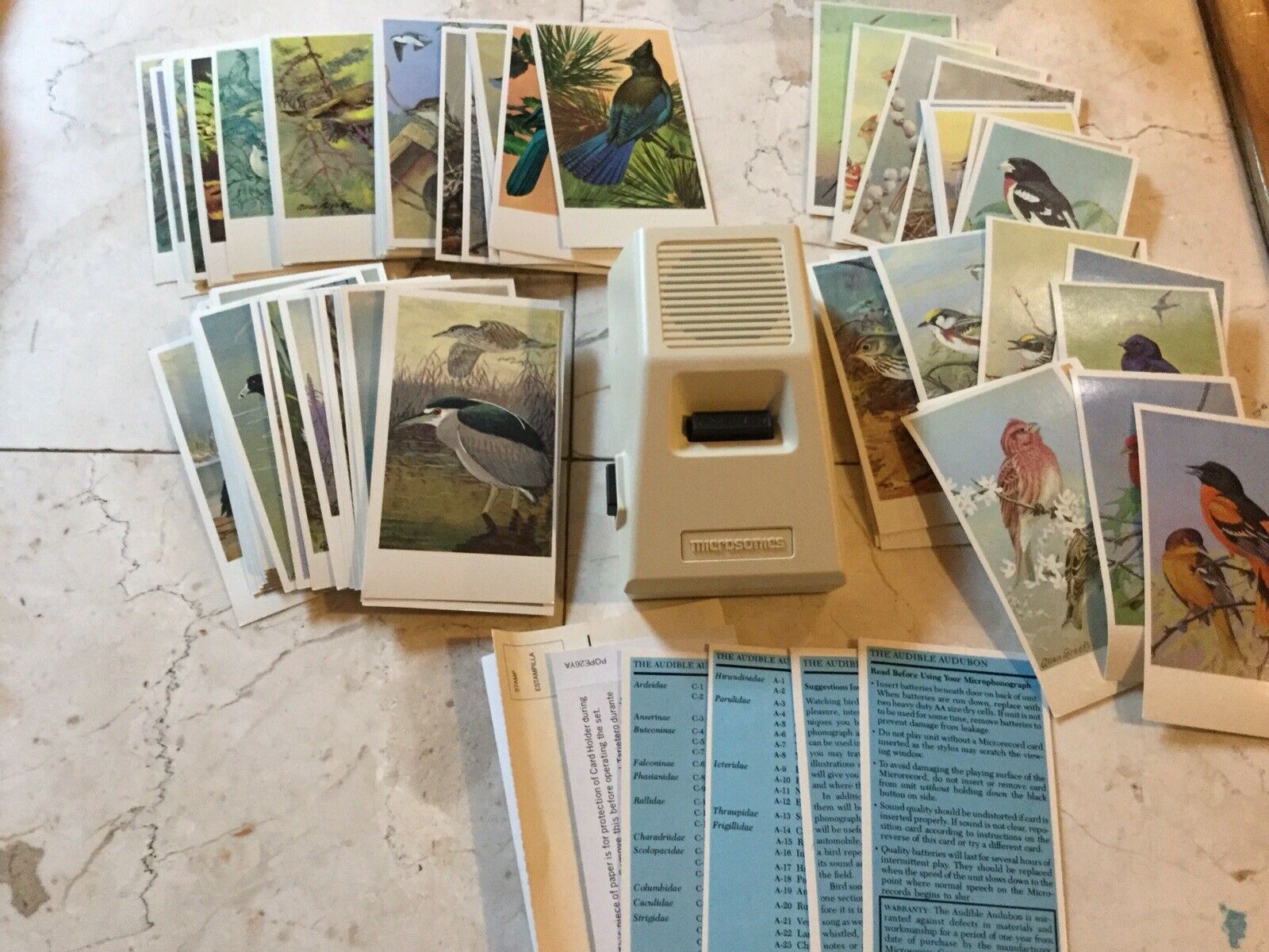 Vintage Electronic Bird Owl Duck Sound Player W/ 80 Cards: Audible ...