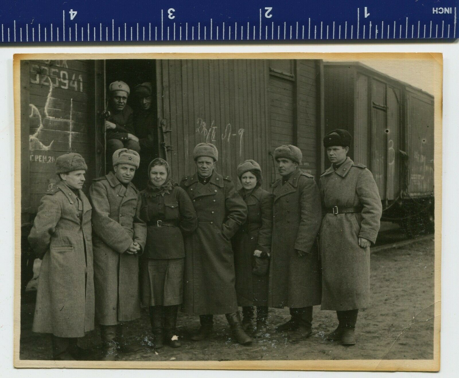 WWII Photo Red Army Commanders On Their Way To Front Railway Station ...