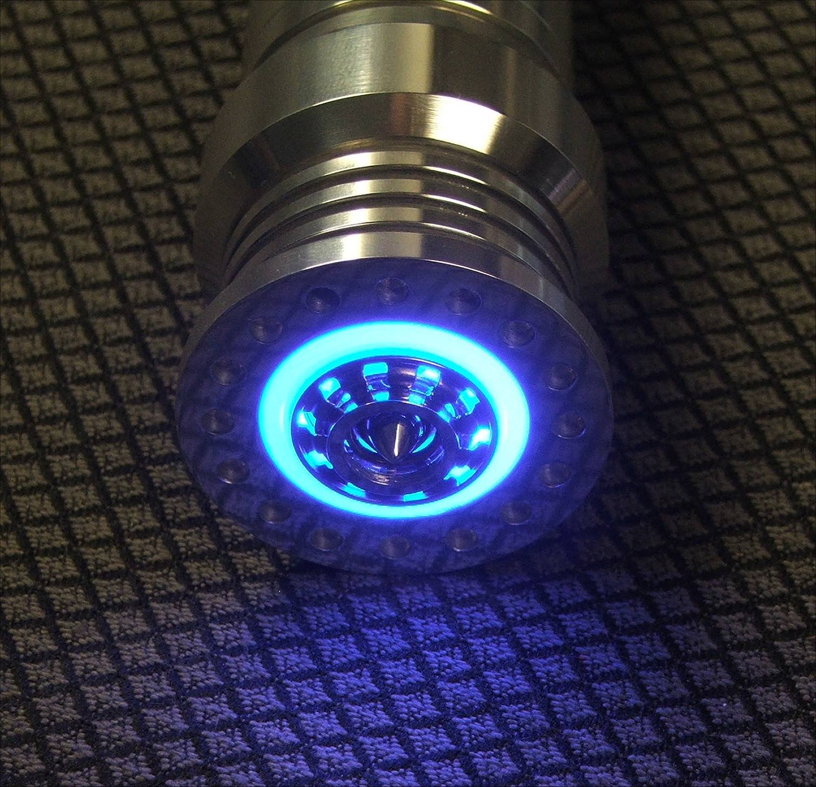 7/8’’ CUSTOM LIGHTSABER BLADE PLUG CHROME RING TURBINE BLADE DESIGN ...