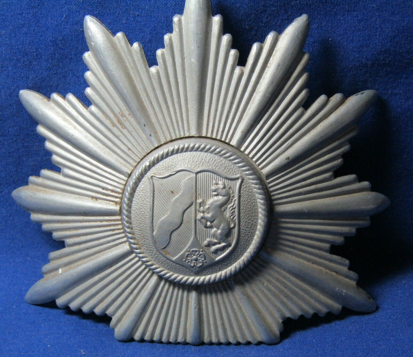 Post WWII West German Police Shako Star Badge By Assmann | #14945677