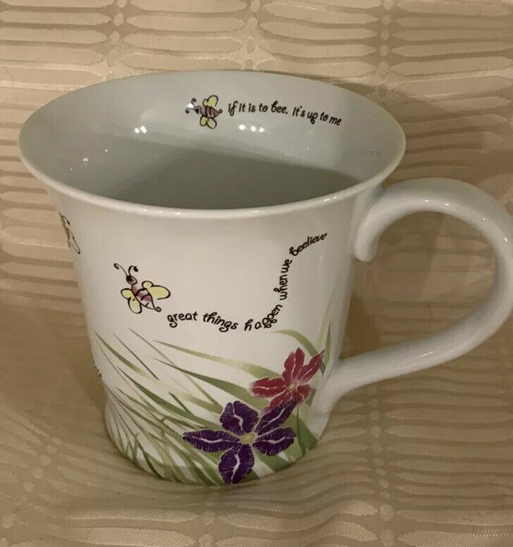 Mary Kay Bumble Bee BEELIEVE You Can Succeed Coffee Tea Mug Cup China ...