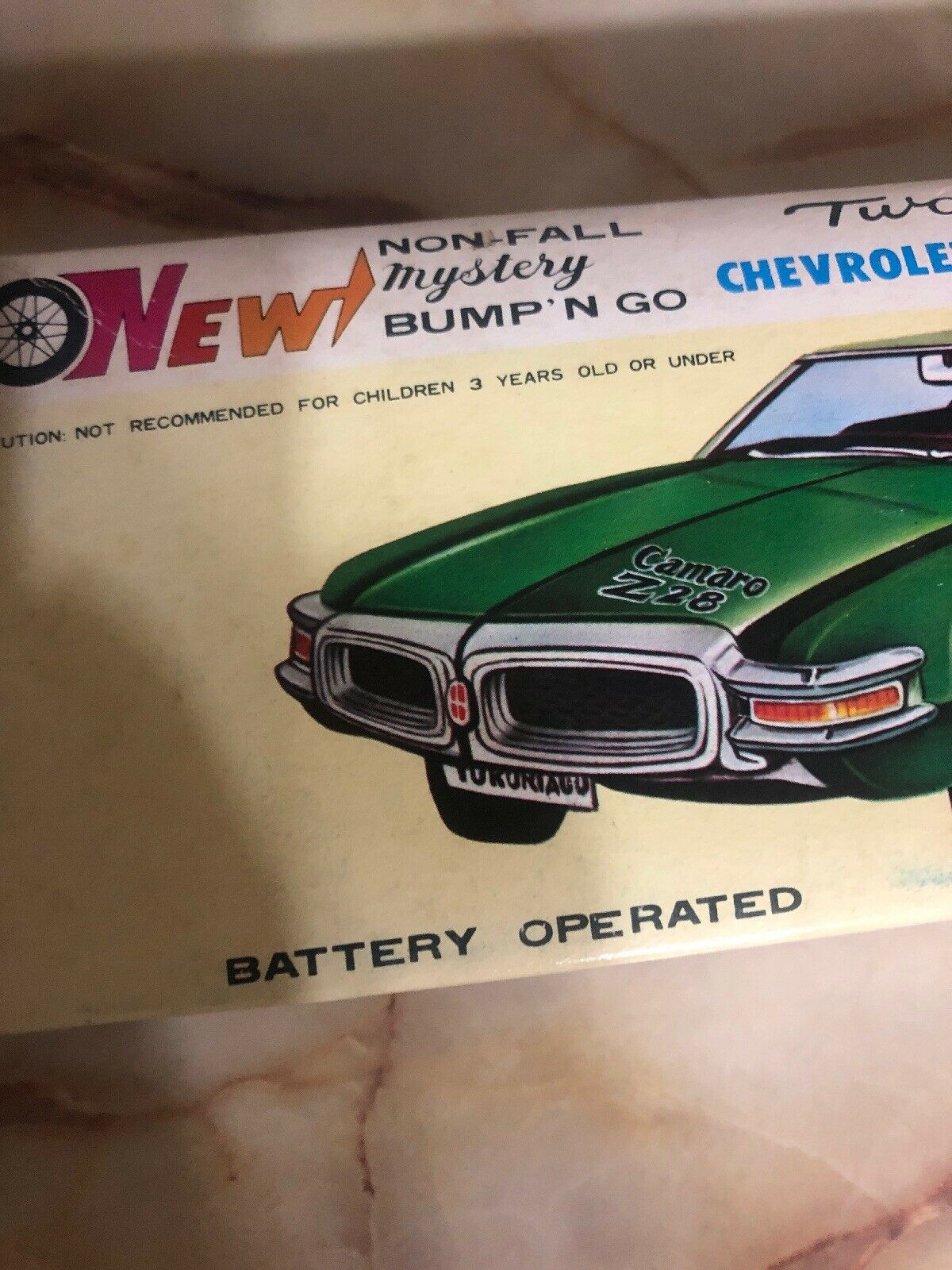 1960’s Chevy Camaro Z28 Battery Operated Bump And Go Toy Car Nos ...