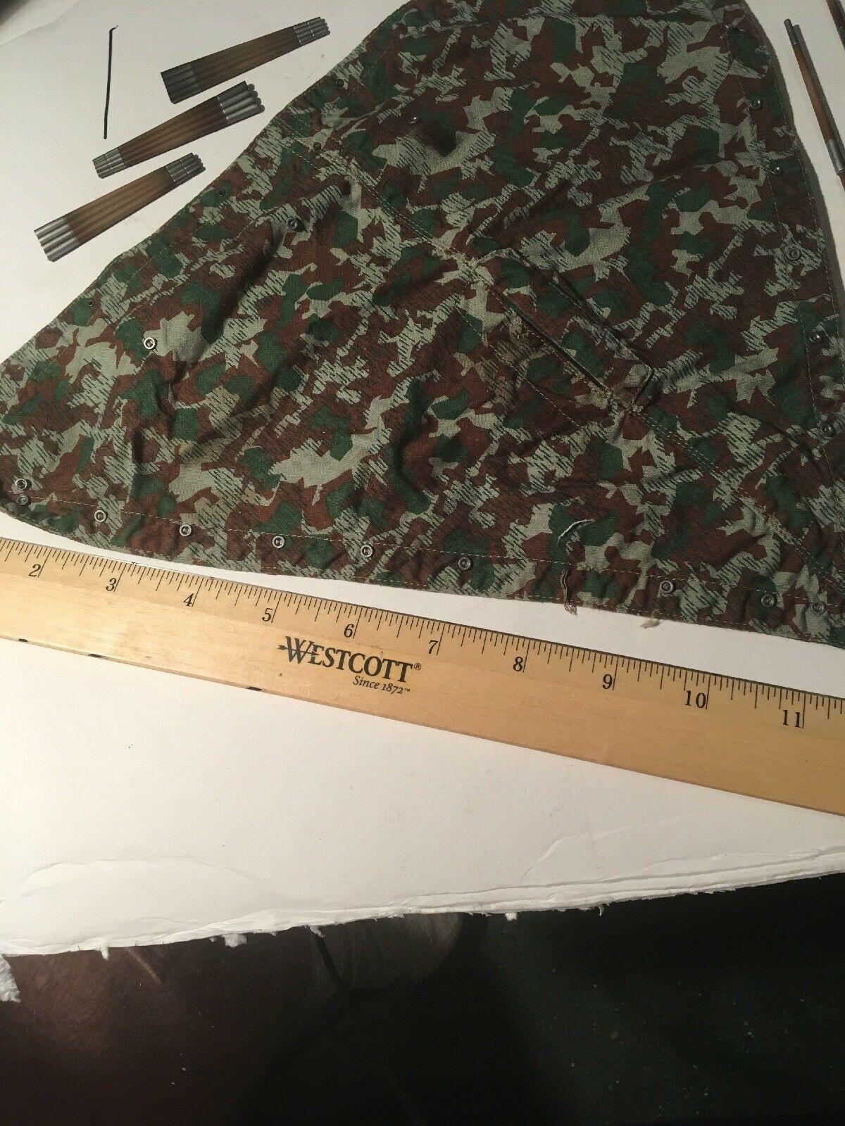 1/6 Scale German WW2 Zeltbahn W/ Tent Poles | #14910658