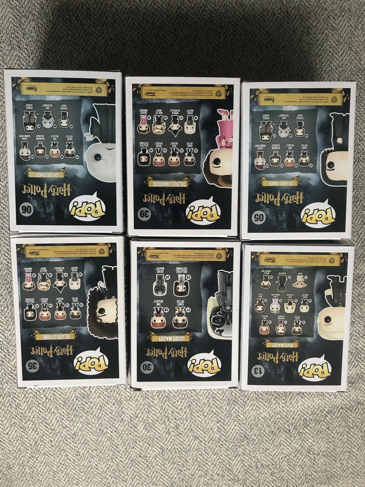 Harry Potter Funko Pop 6 Pack Draco;Snape;Lucius, Voldemort;Umbridge ...