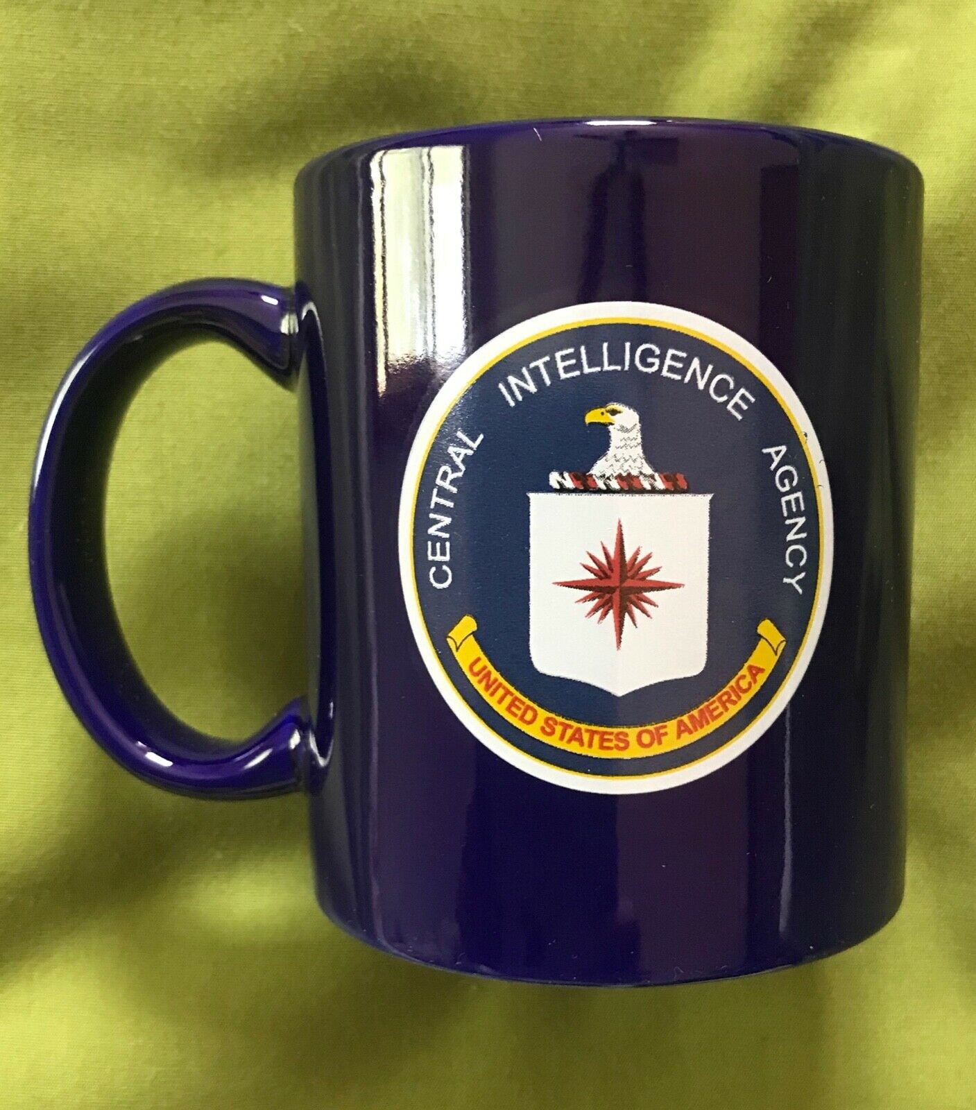 EXC COBALT BLUE CIA COFFEE MUG CENTRAL INTELLIGENCE AGENCY EUC | #14731493