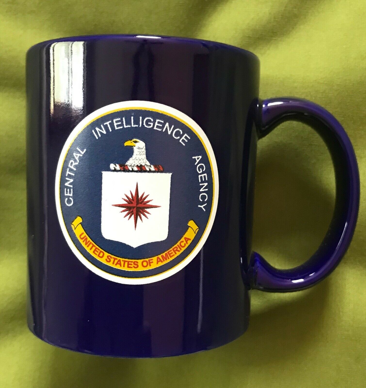 EXC COBALT BLUE CIA COFFEE MUG CENTRAL INTELLIGENCE AGENCY EUC | #14731493