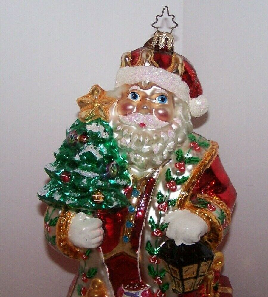 Huge Christopher Radko Santa Christmas Tree Ornament | #14719011