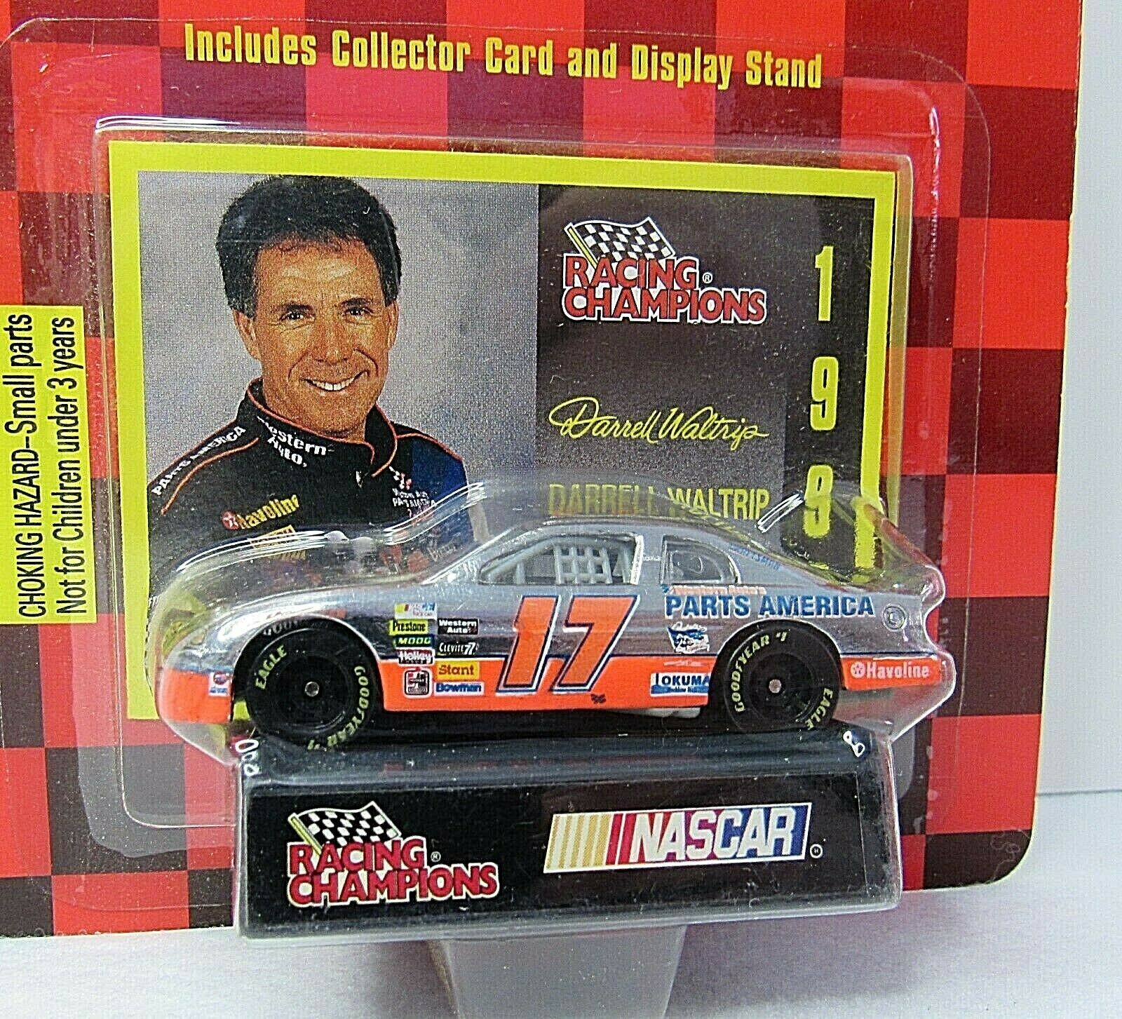 Darrell Waltrip 17 Parts America NASCAR 1:64 Scale Diecast Car Card ...