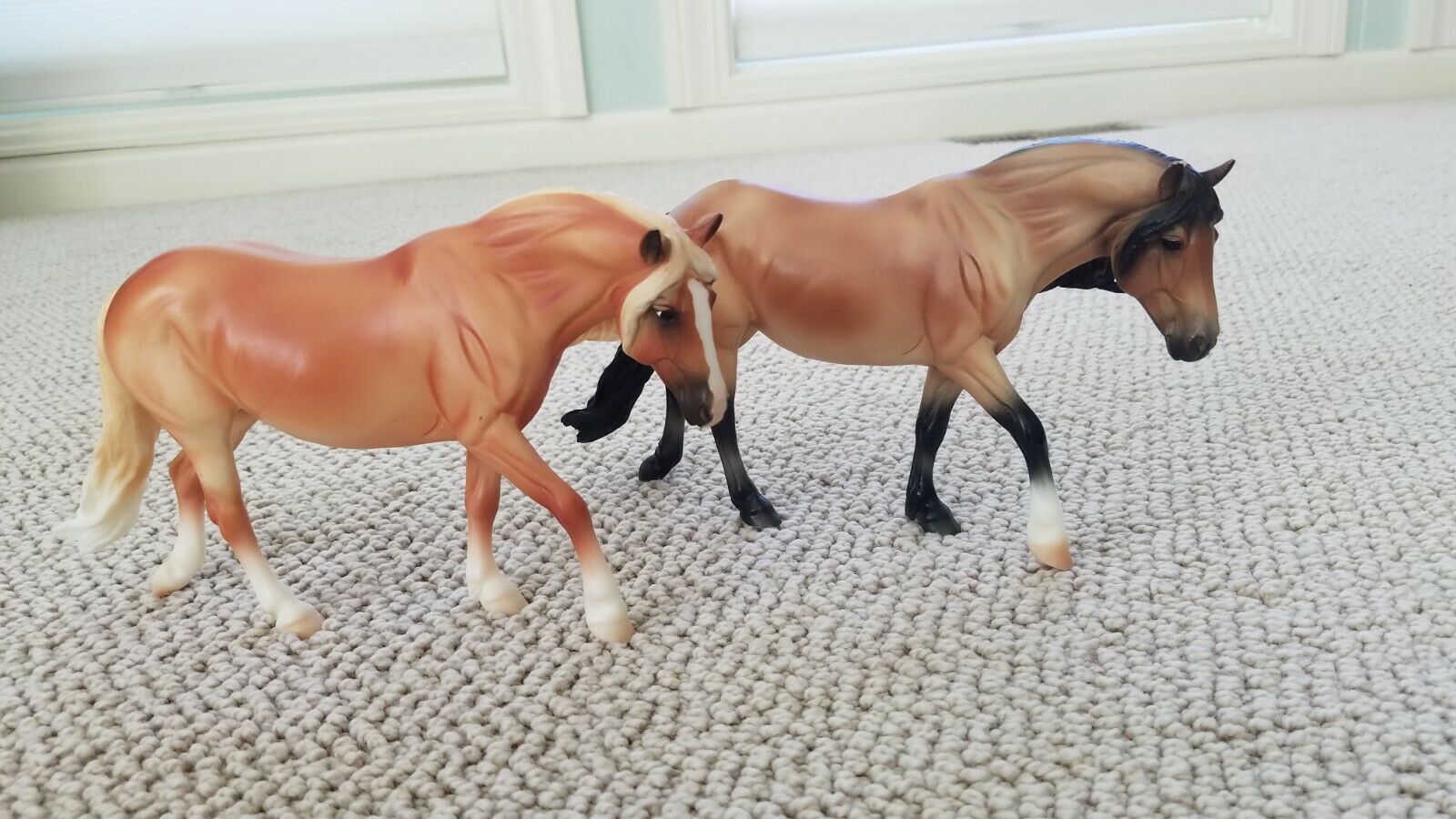 Retired Classic Breyer Horse Chestnut Haflinger Mare And Bay Dartmoor ...