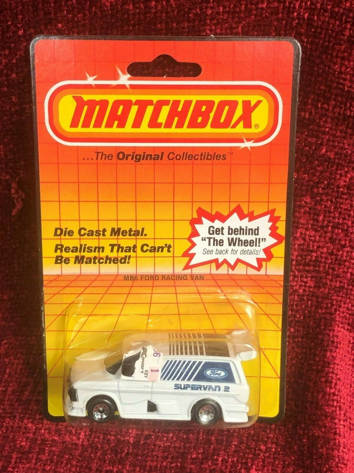 Vintage 1983 Matchbox Ford Racing Van Supervan 2 White Diecast 1/64 MB ...