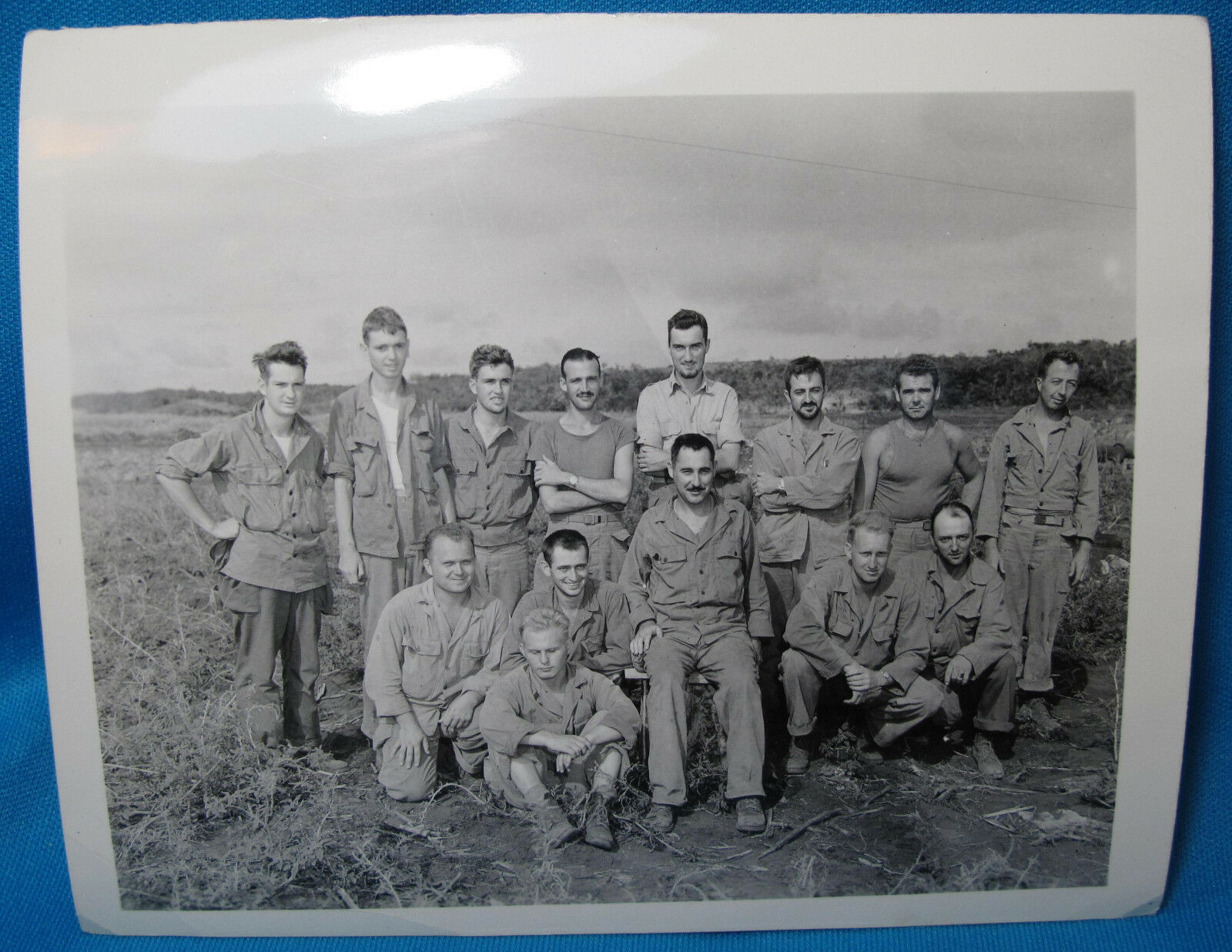 WWII USMC US Army Marines South Pacific Island Artillery Photograph WW2 ...
