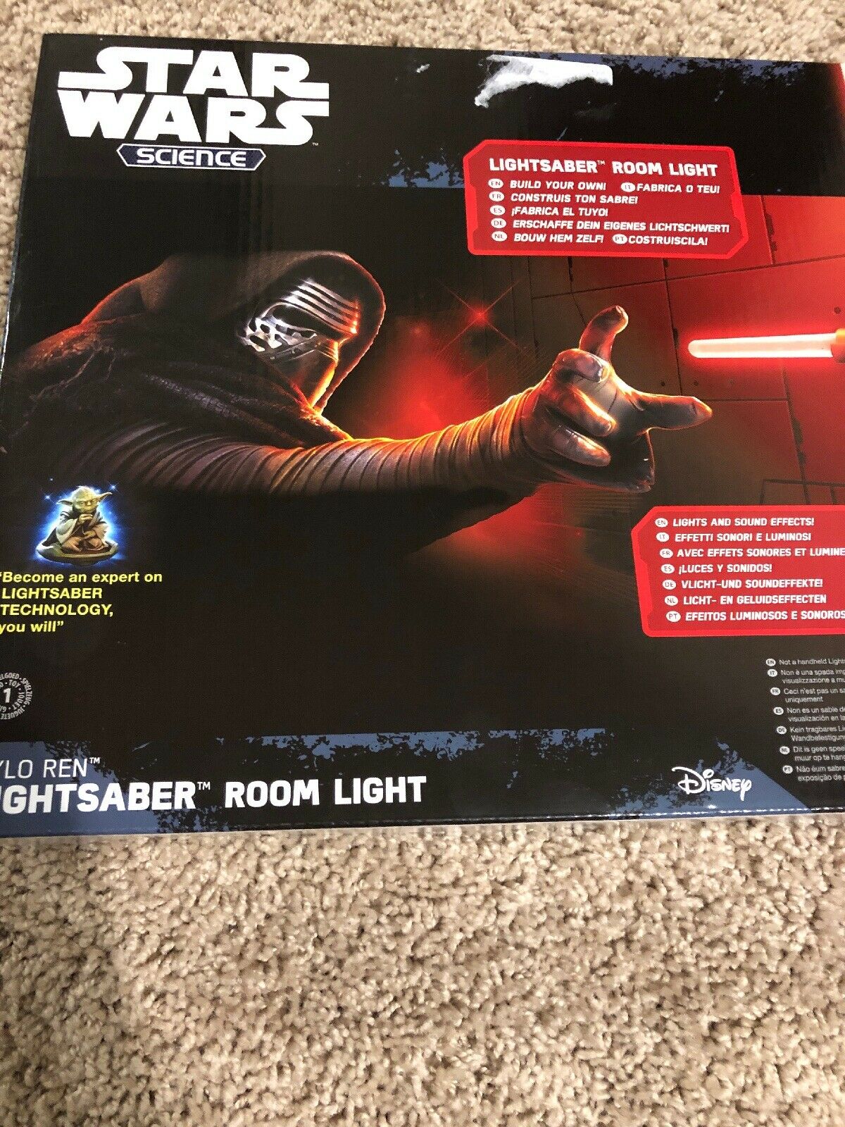 Star Wars Kylo Ren Lightsaber Room Light Star Wars Science Wall Mounts ...