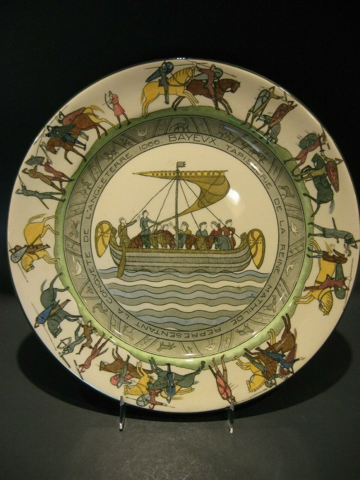 Royal Doulton Series Ware Bayeux Tapestry Plate Battle Of Hastings ...