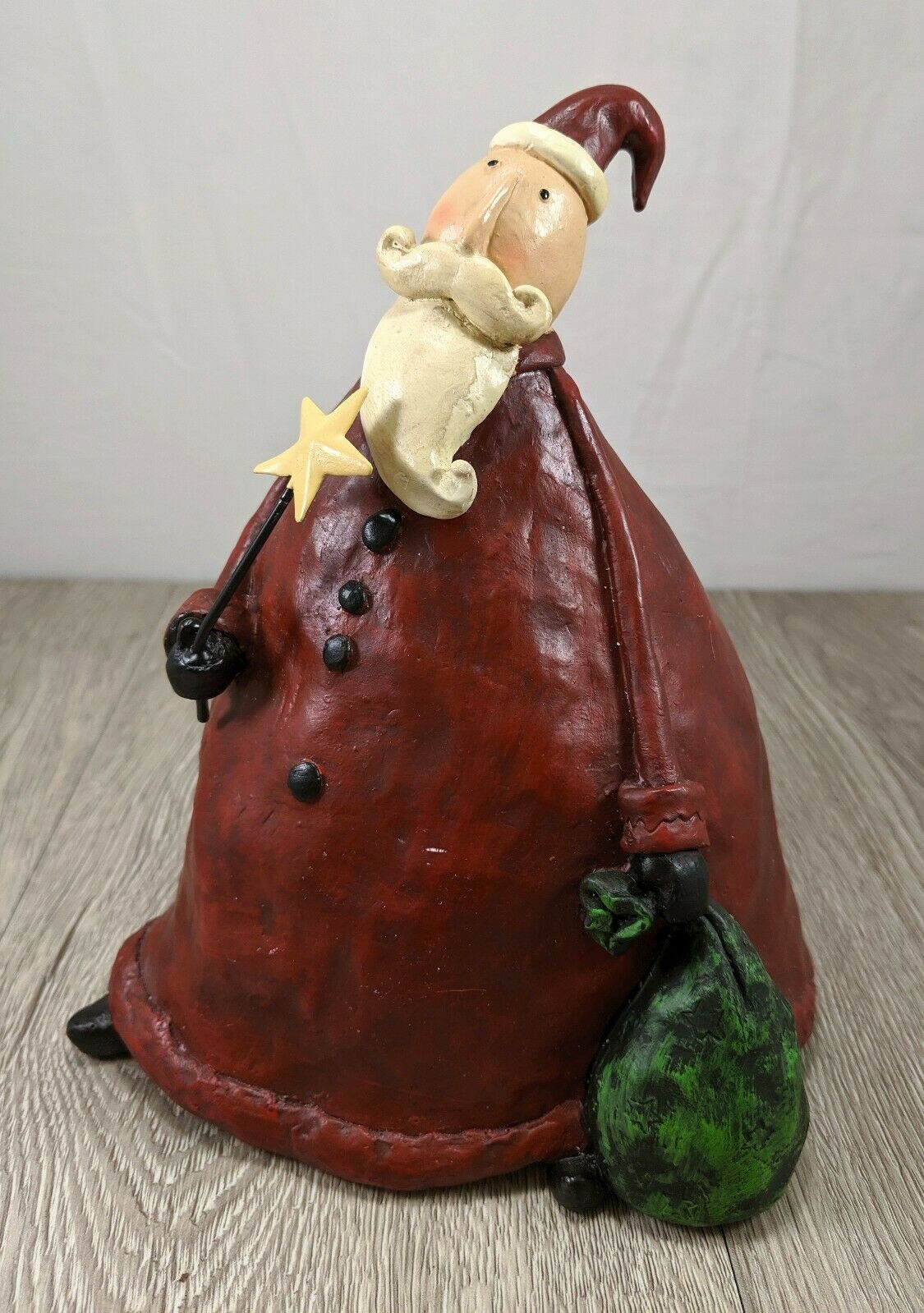Lovely Primitive Resin Santa By America At Home W/ Box Country ...