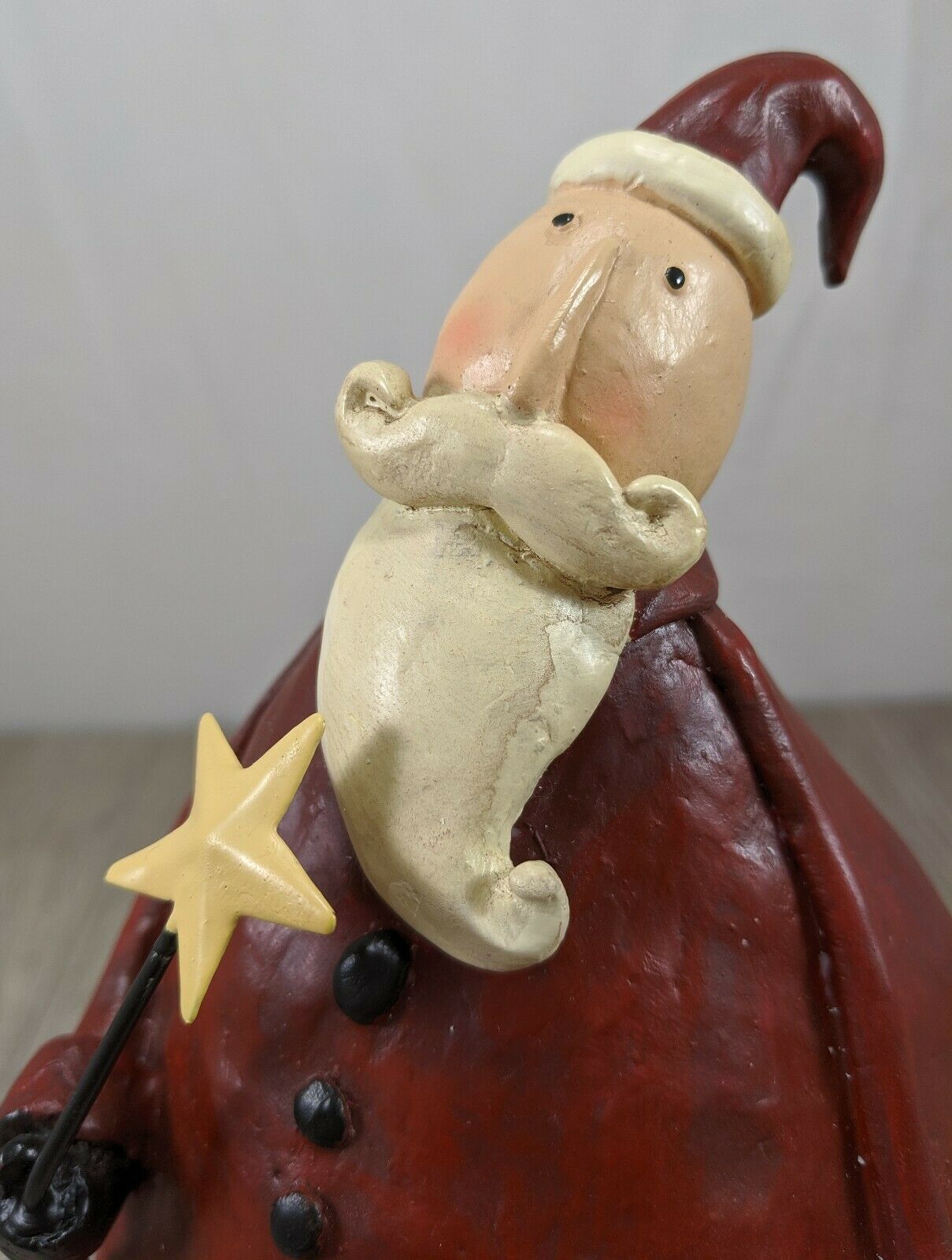 Lovely Primitive Resin Santa By America At Home W/ Box Country ...
