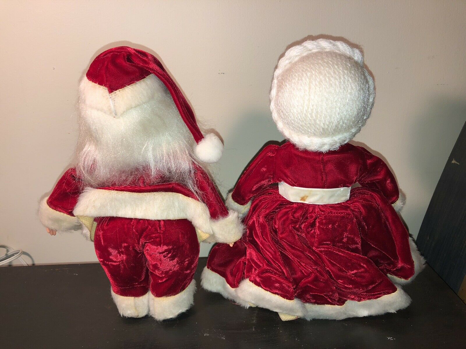 Vintage Santa Mr And Mrs Claus Christmas Decoration Holiday Dolls ...
