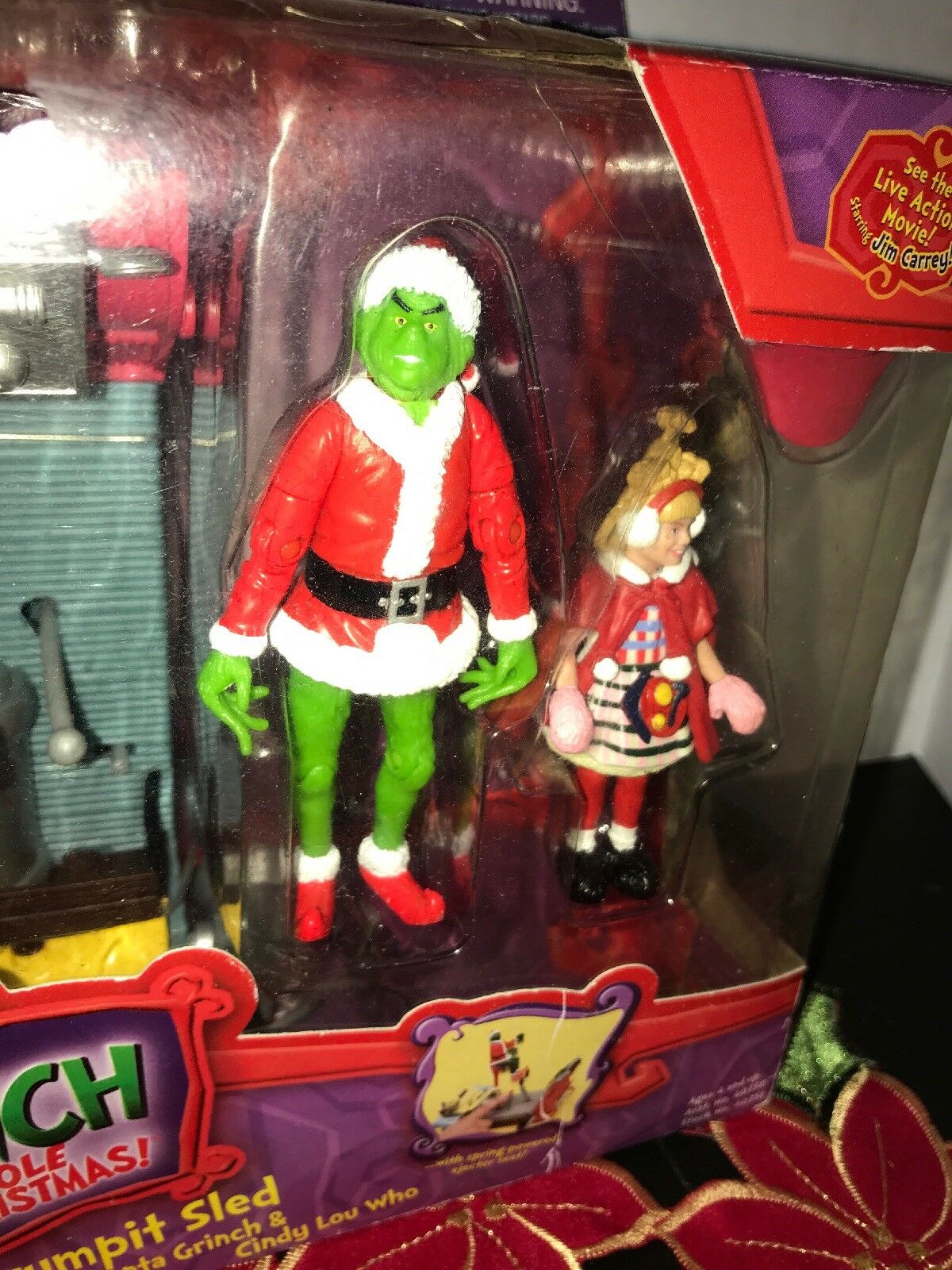 NIB How The Grinch Stole Christmas Mt. Crumpit Sled Figure Set | #14760871