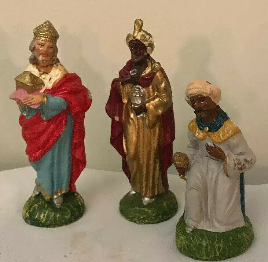 Vintage 1950s Woolworth ' S Nativity Figures— Three Wise Men, Kings ...