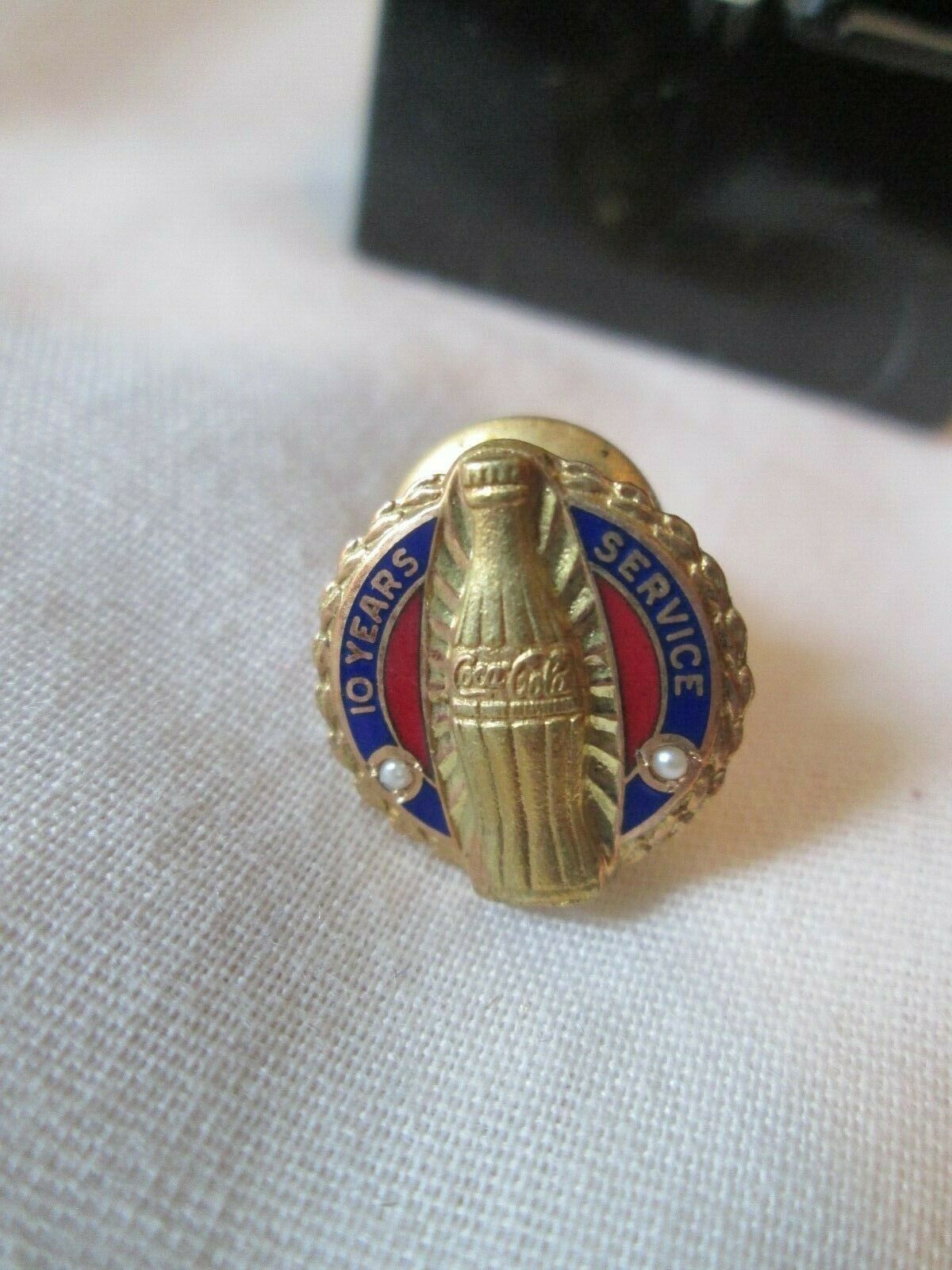 Vintage Coca - Cola 10K Gold Employee 10 Year Service Award Pin - 2 ...