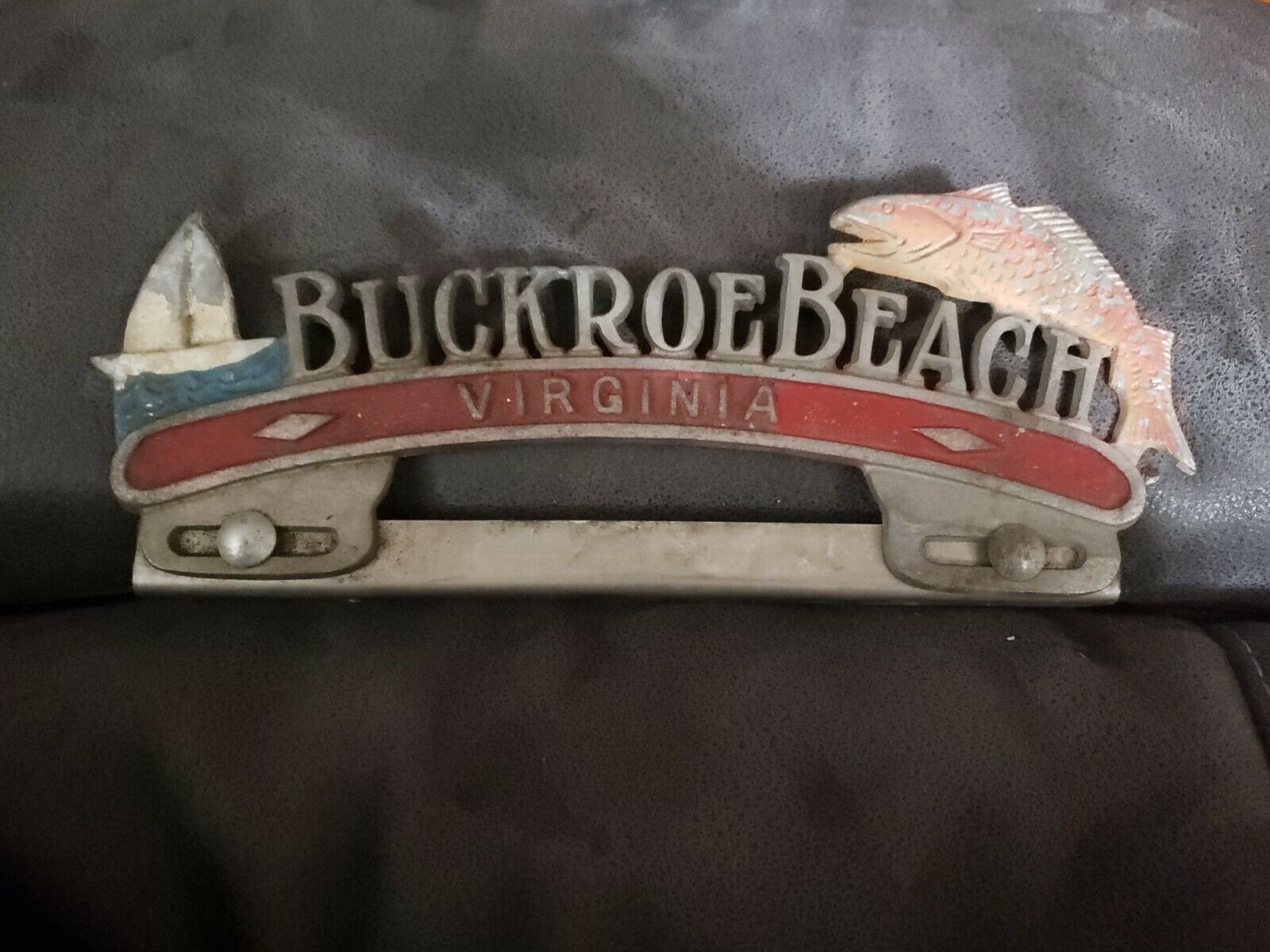 Vintage BUCKROE BEACH VIRGINIA License Plate Topper Or Bumper Topper ...