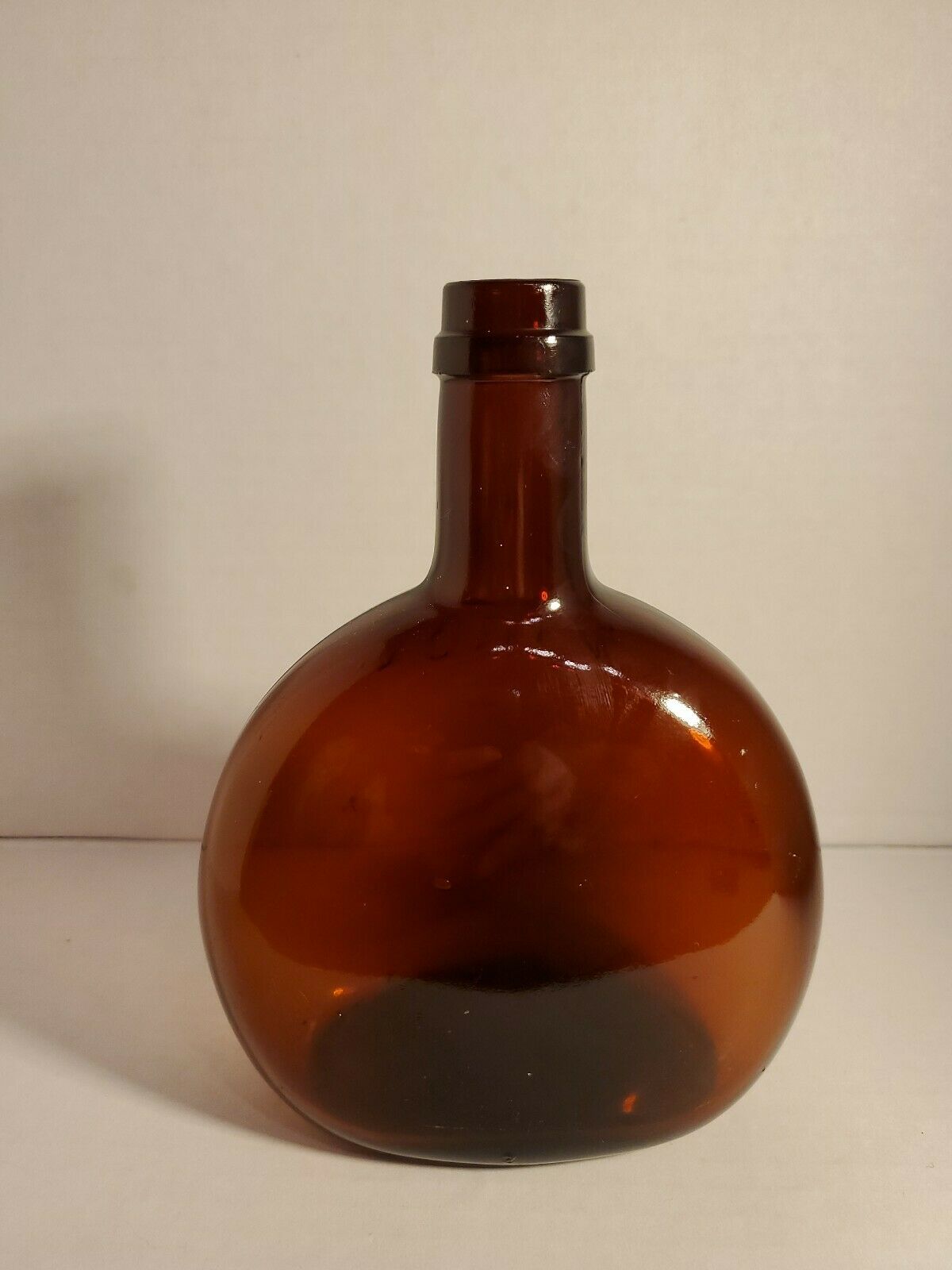 Antique Blown Amber Vinol Wine Tonic Bitters Bottle | #14737158