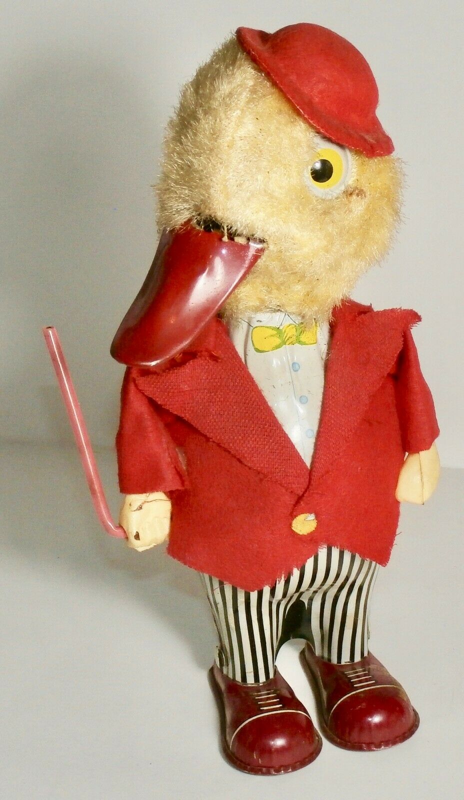ALPS TIN LITHO WIND UP MECHANICAL STRUTTING DILLY THE DUCK MADE N JAPAN ...