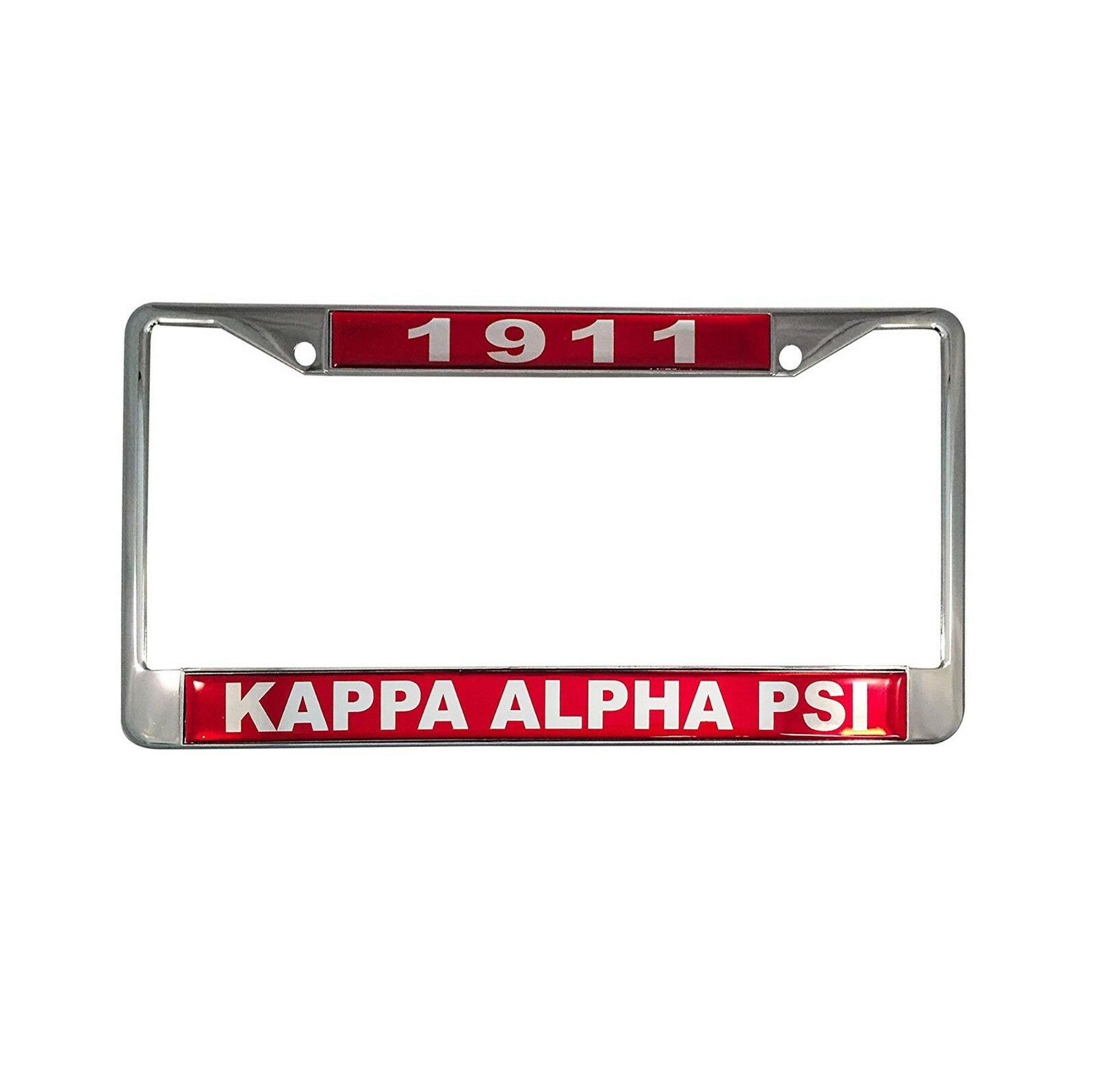 Kappa Alpha Psi Silver License Plate Frame Found Year And Name | #14592115