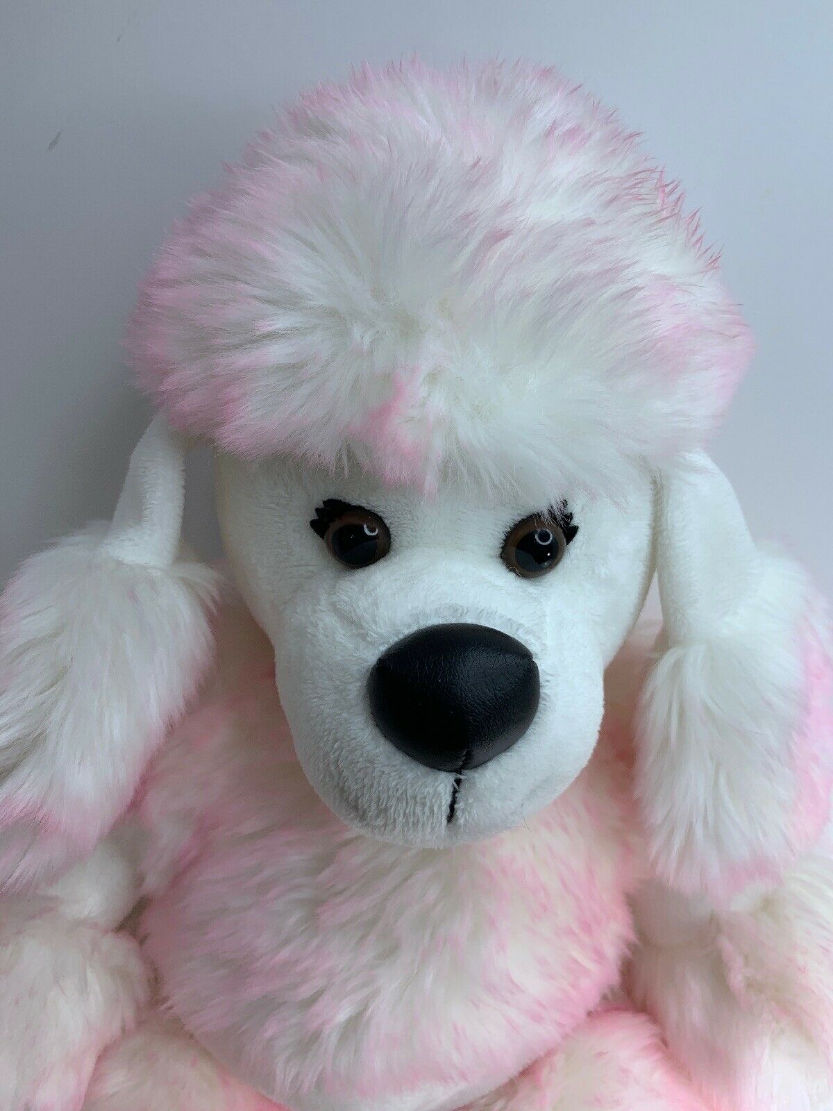 Build A Bear BAB White And Pink French Poodle Dog 20 " Tall Plush ...