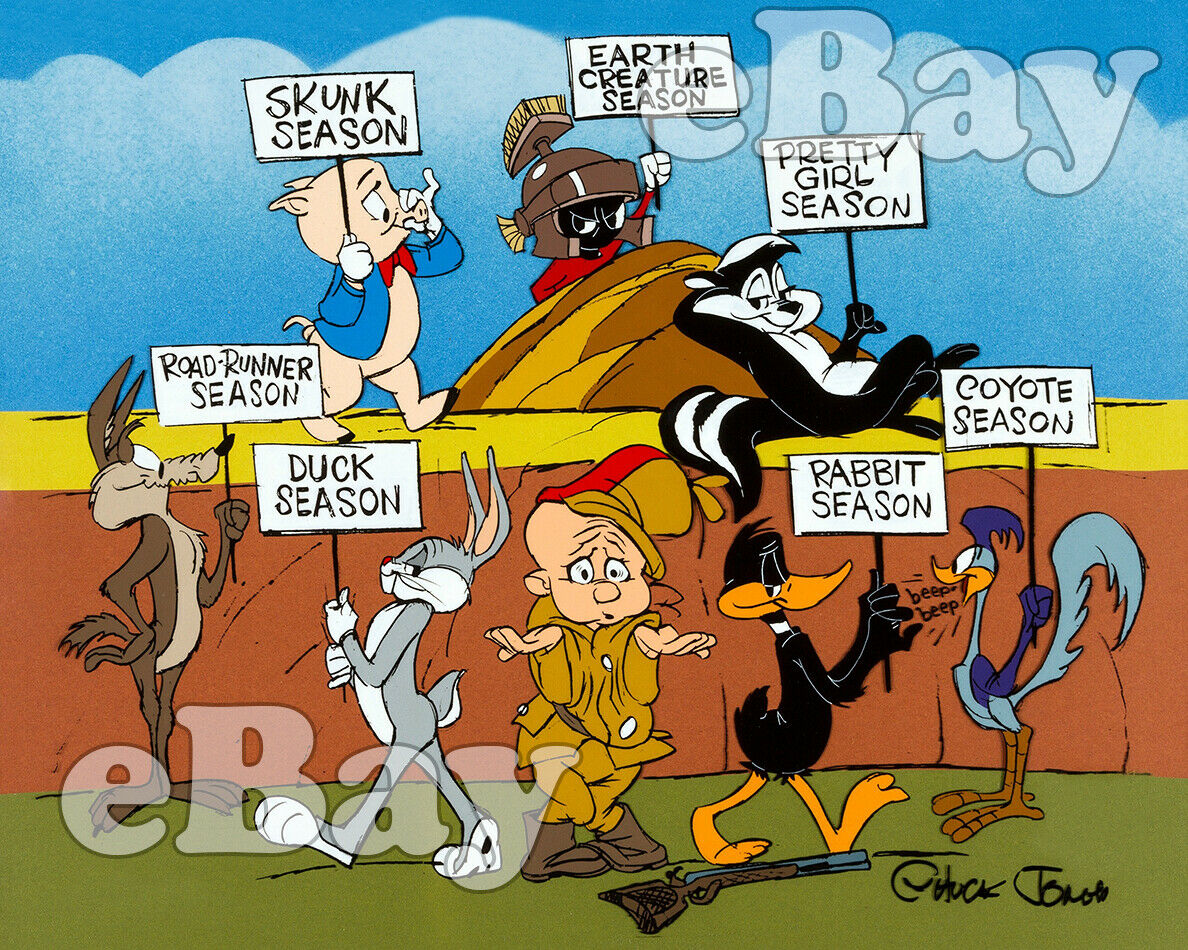 Rare LOONEY TUNES Cartoon Photo WARNER BROS ANIMATION Chuck Jones BUGS ...