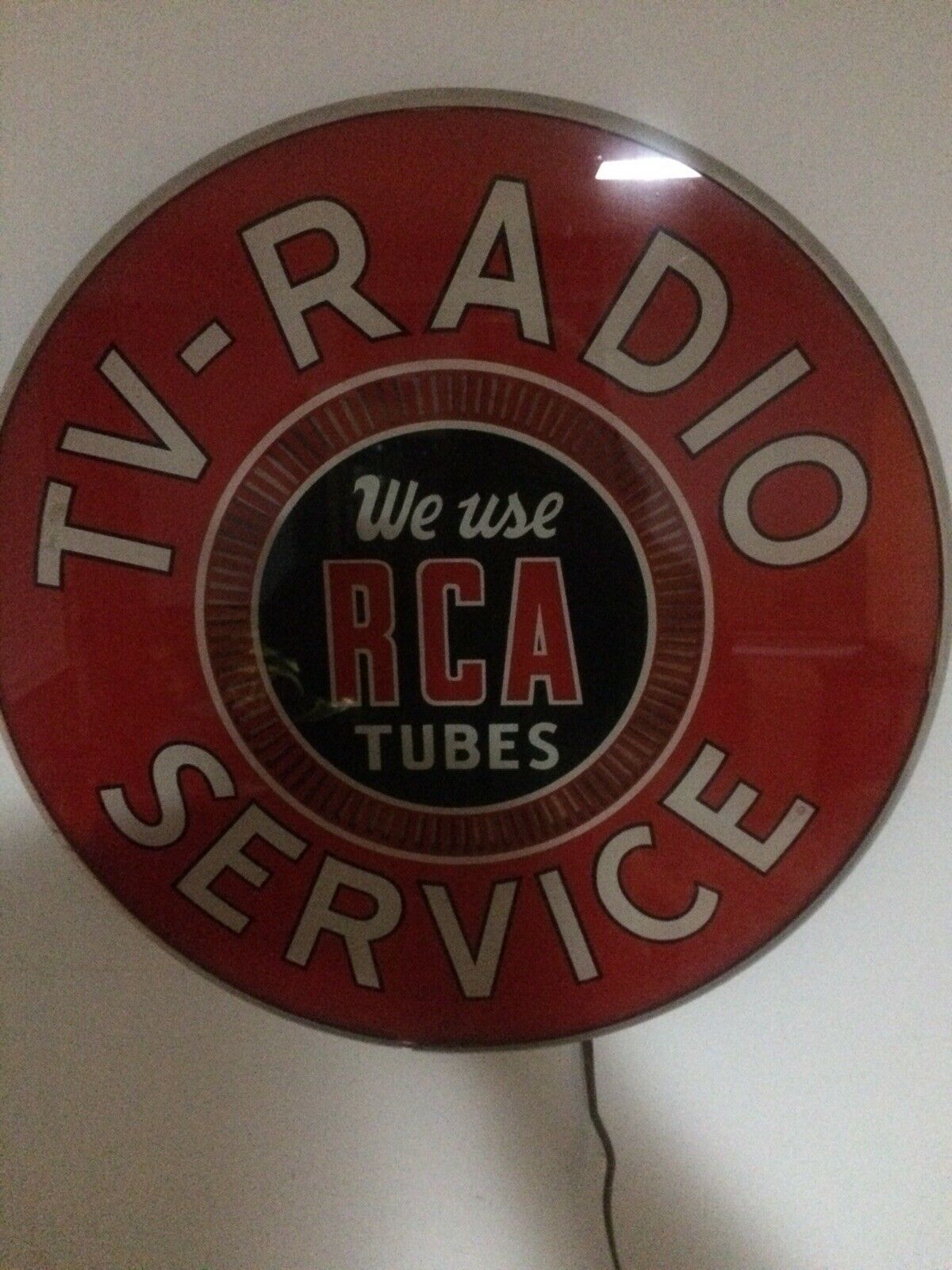 Vintage 1950 ' S RCA Advertising Spinner Light Up Sign | #14734570