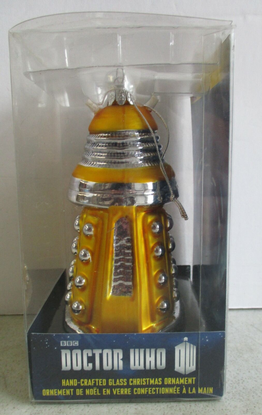 MIP 2012 KURT S. ADLER BBC DOCTOR WHO YELLOW DALEK GLASS CHRISTMAS ...