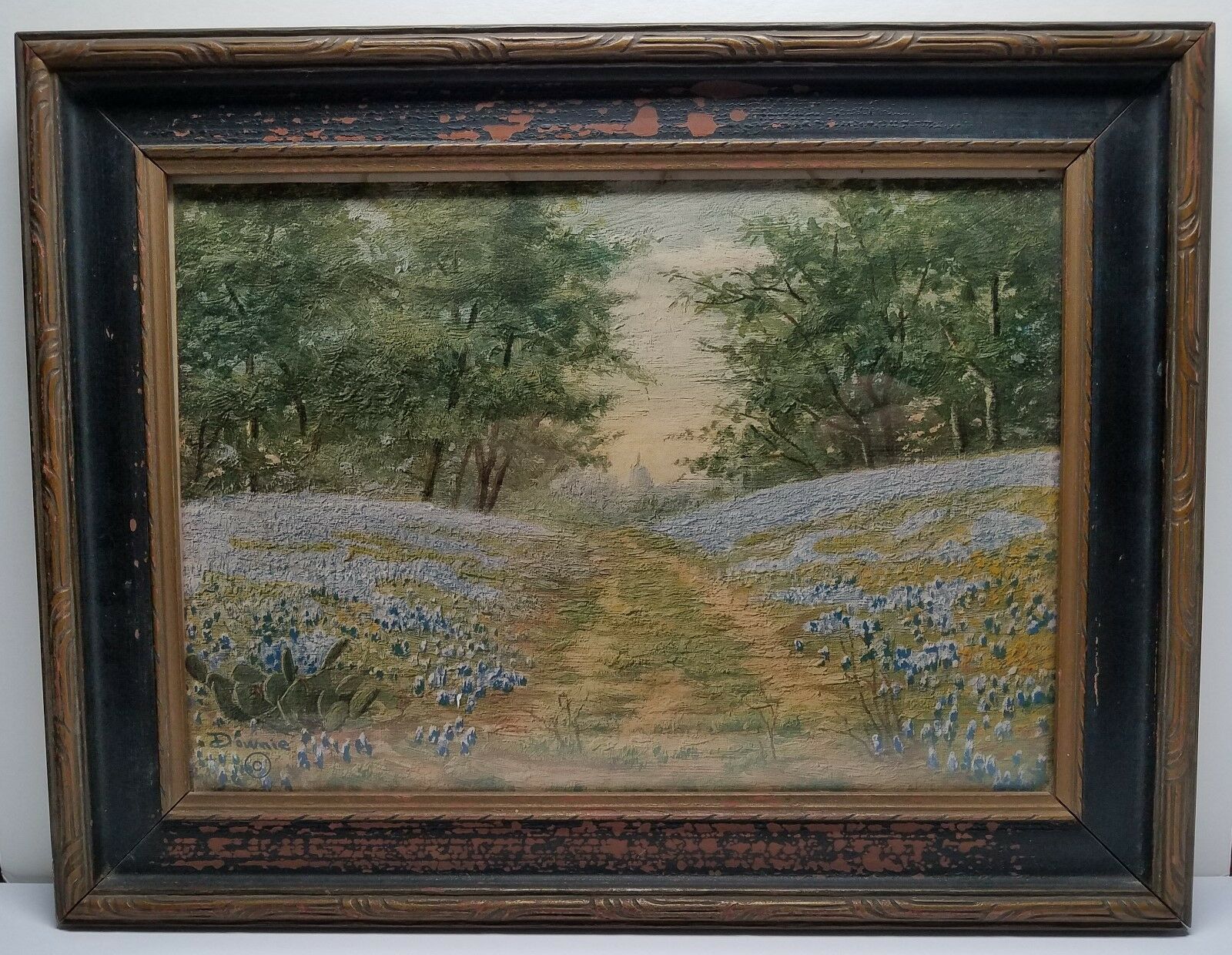 JANET DOWNIE Print Bluebonnets And Texas State Capitol Listed Artist ...