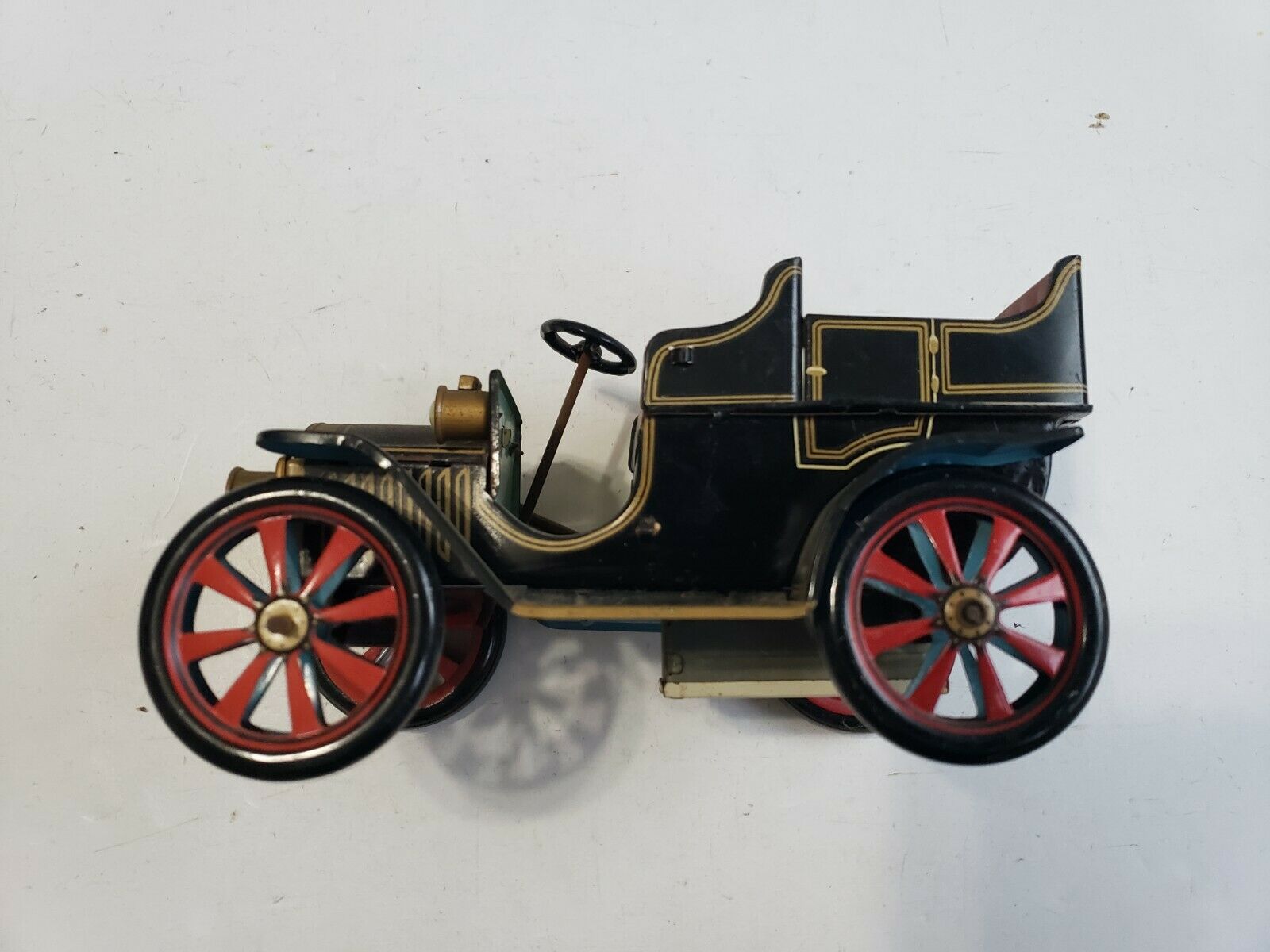 Vintage Trade Mark Modern Toys Lever Action Tin Friction Car | #14499769
