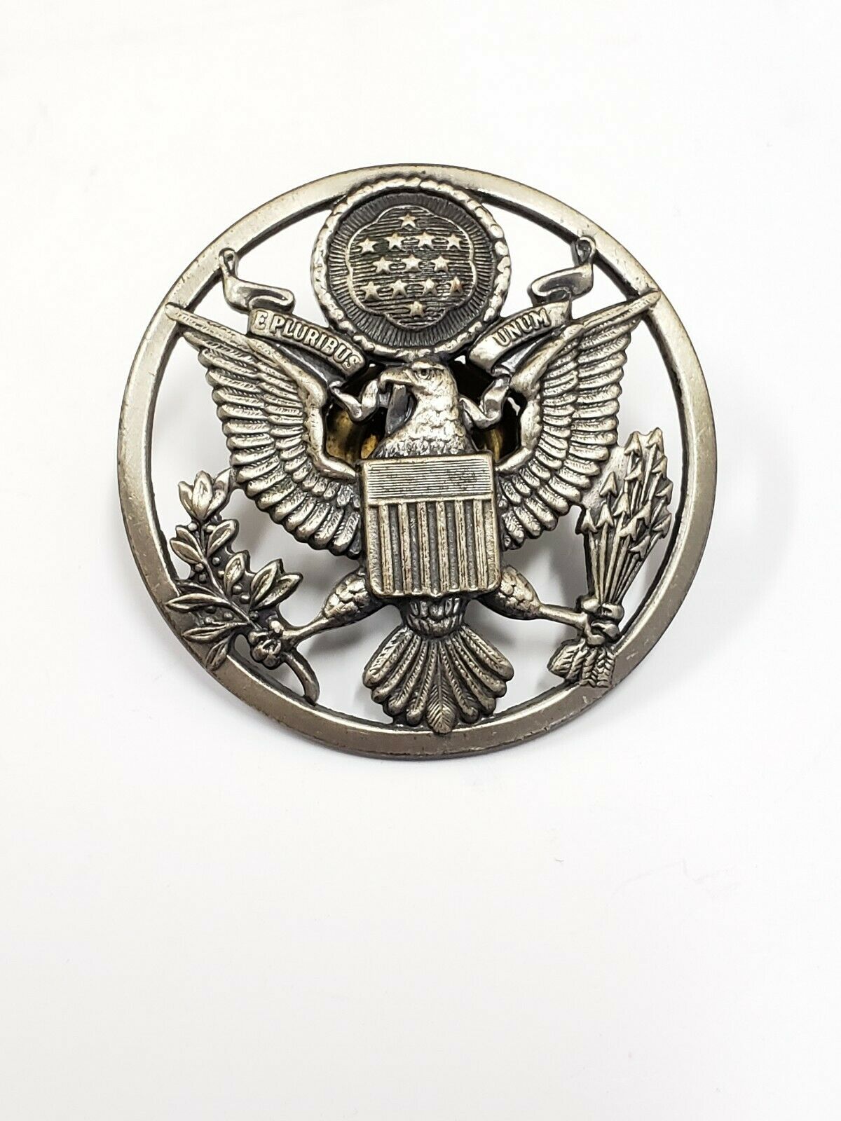 WW2 US Army Military Officer Cap/Hat Badge Emblem Insignia Screw Back ...