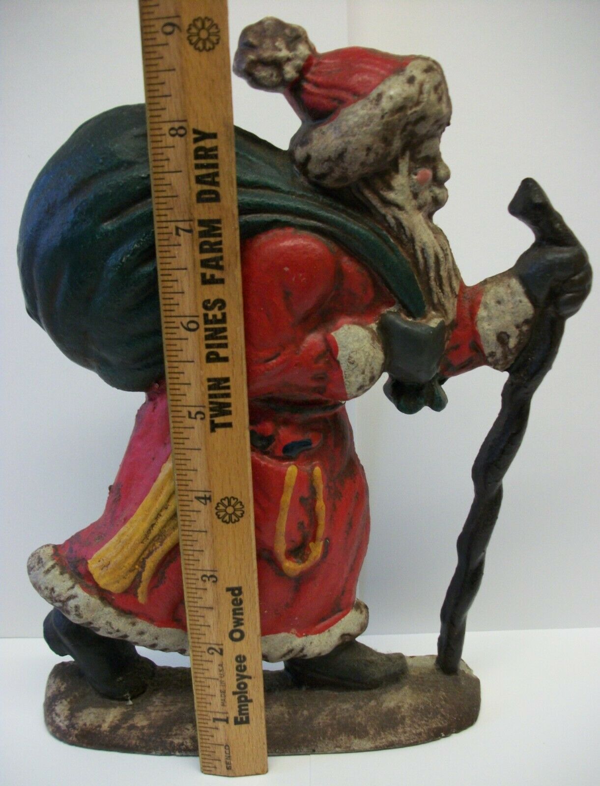 CAST IRON SANTA CLAUS CHRISTMAS DOOR STOP | #14437069