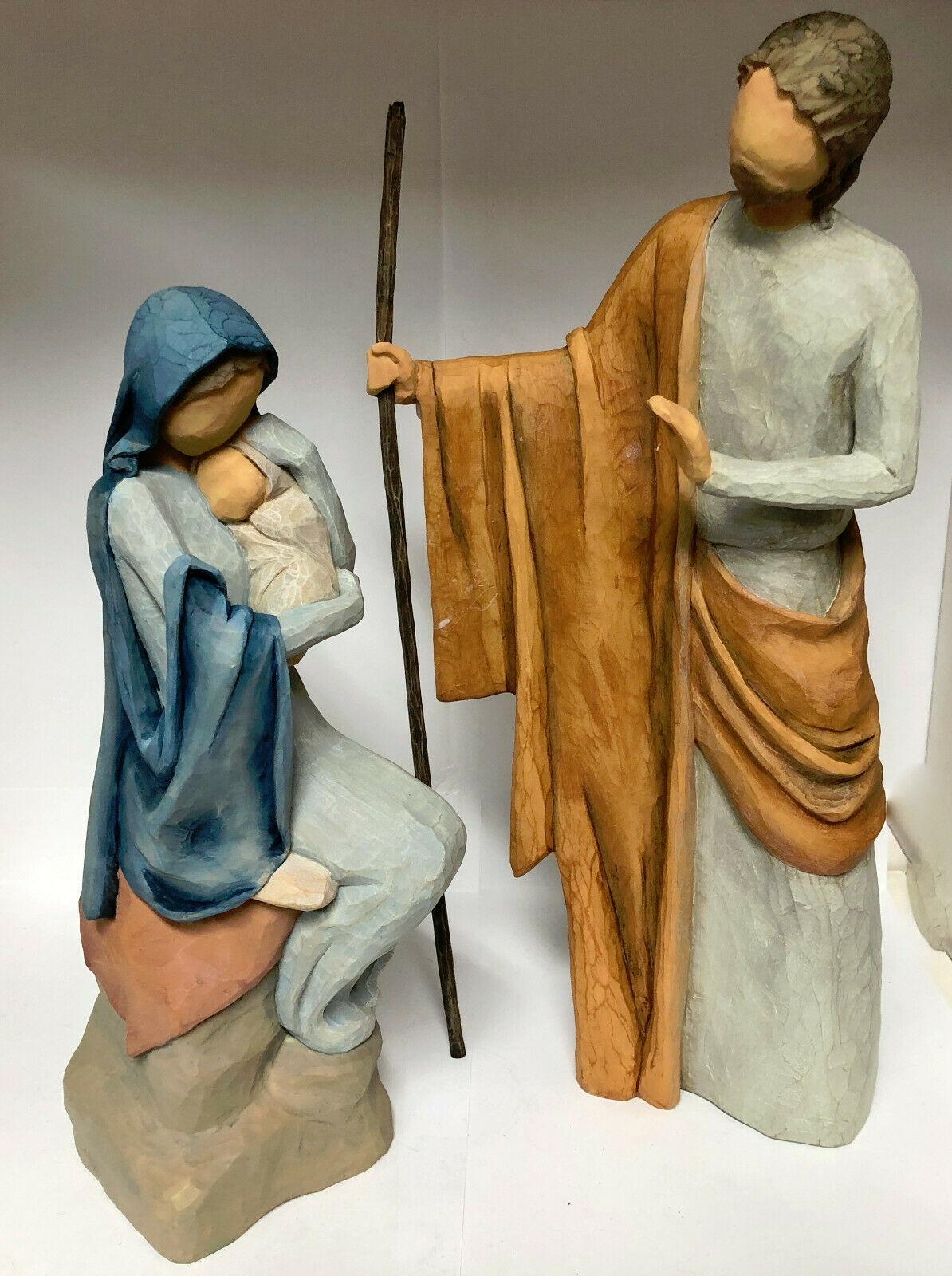 WILLOW TREE THE CHRISTMAS STORY NATIVITY Set 2 MARY JOSEPH JESUS 2005 ...