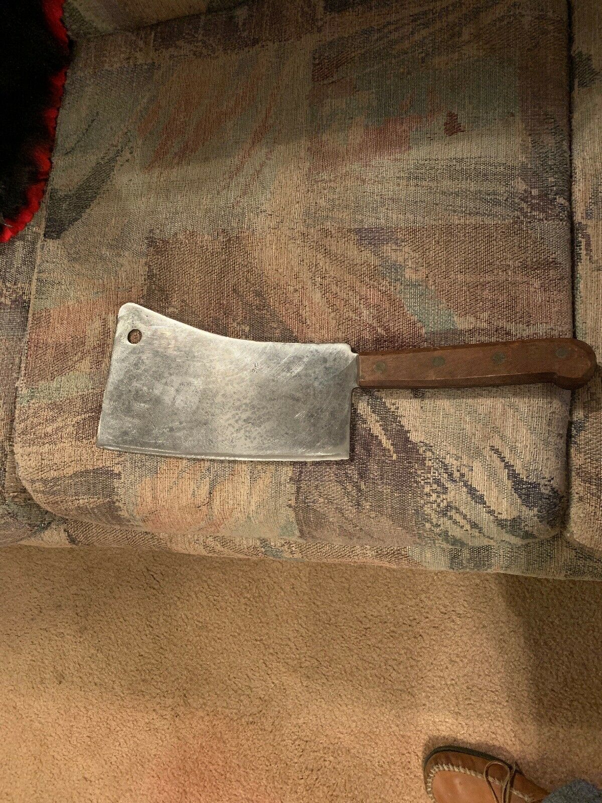 Vintage Heavy Diamond A “Genuine Warranted” Meat Cleaver 10” Blade 18 ...