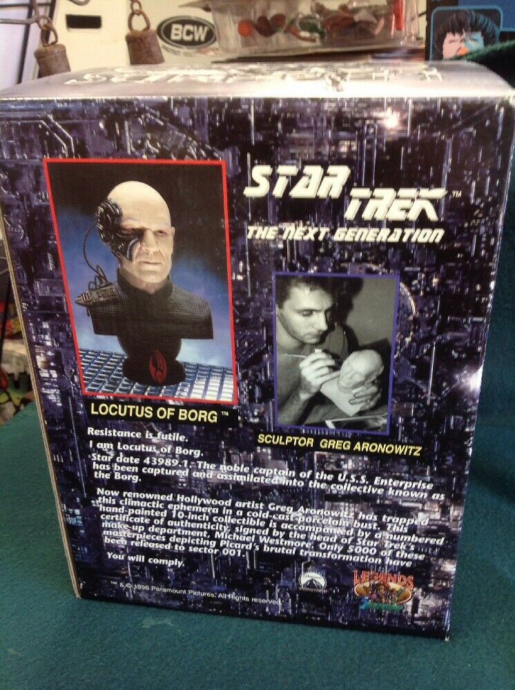 1996 STAR TREK THE NEXT GENERATION LOCUTUS OF BORG STATUE LEGENDS 3D ...